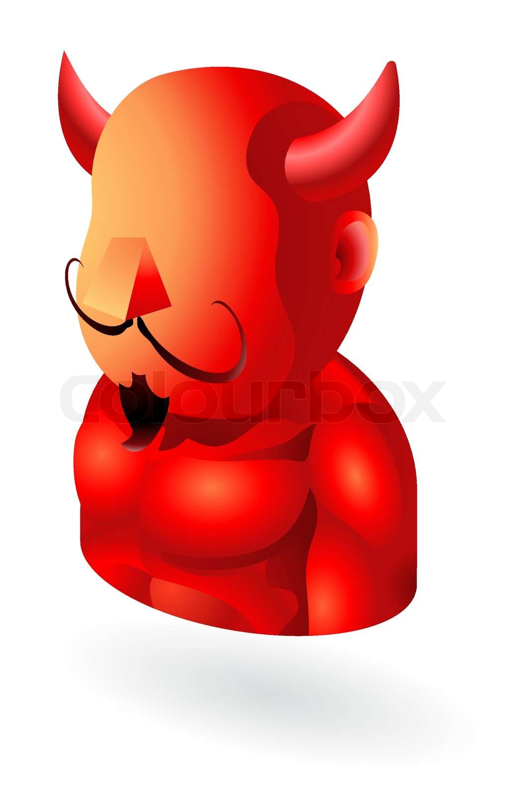 devil icon | Stock vector | Colourbox