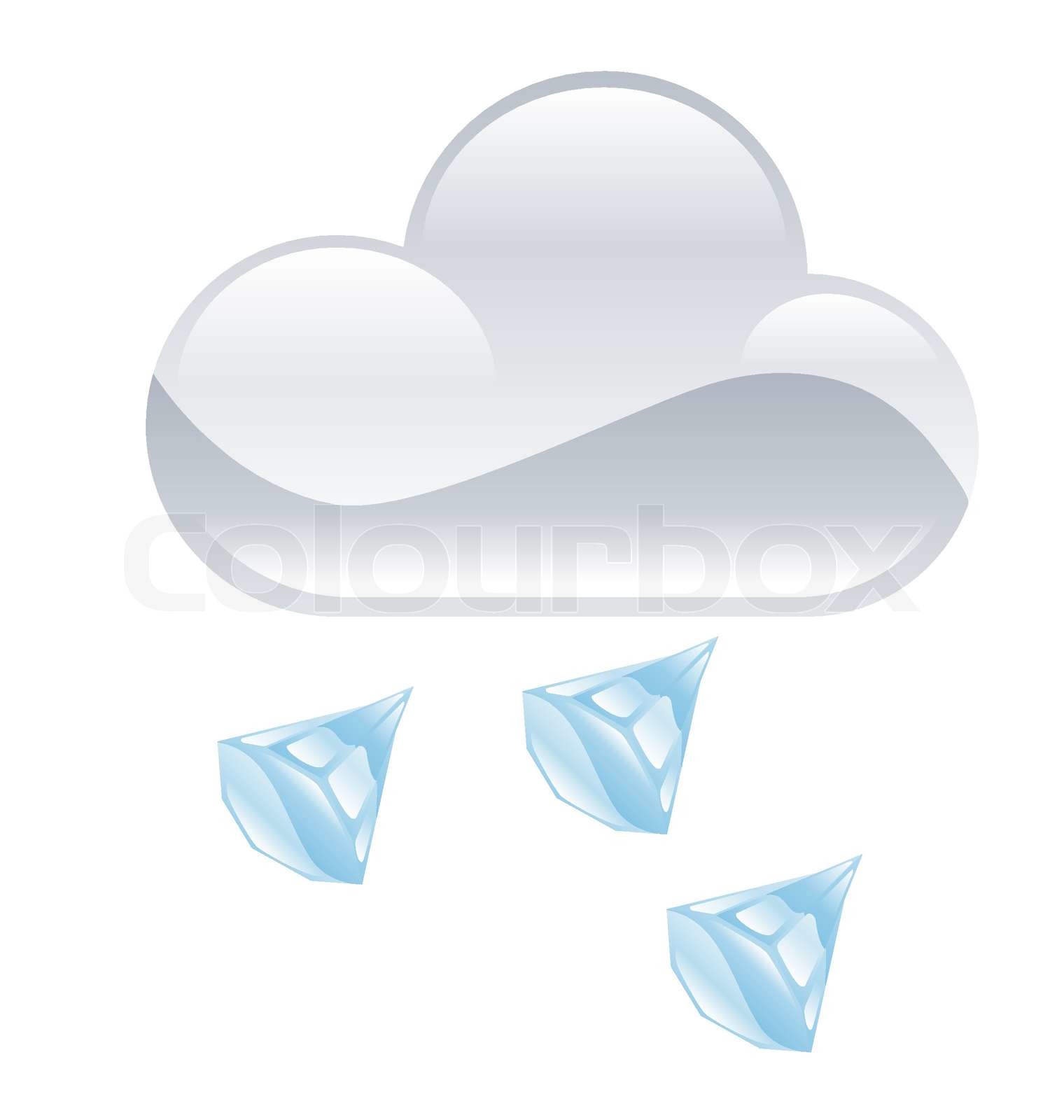 Hagel-Abbildung | Stock-Vektor | Colourbox