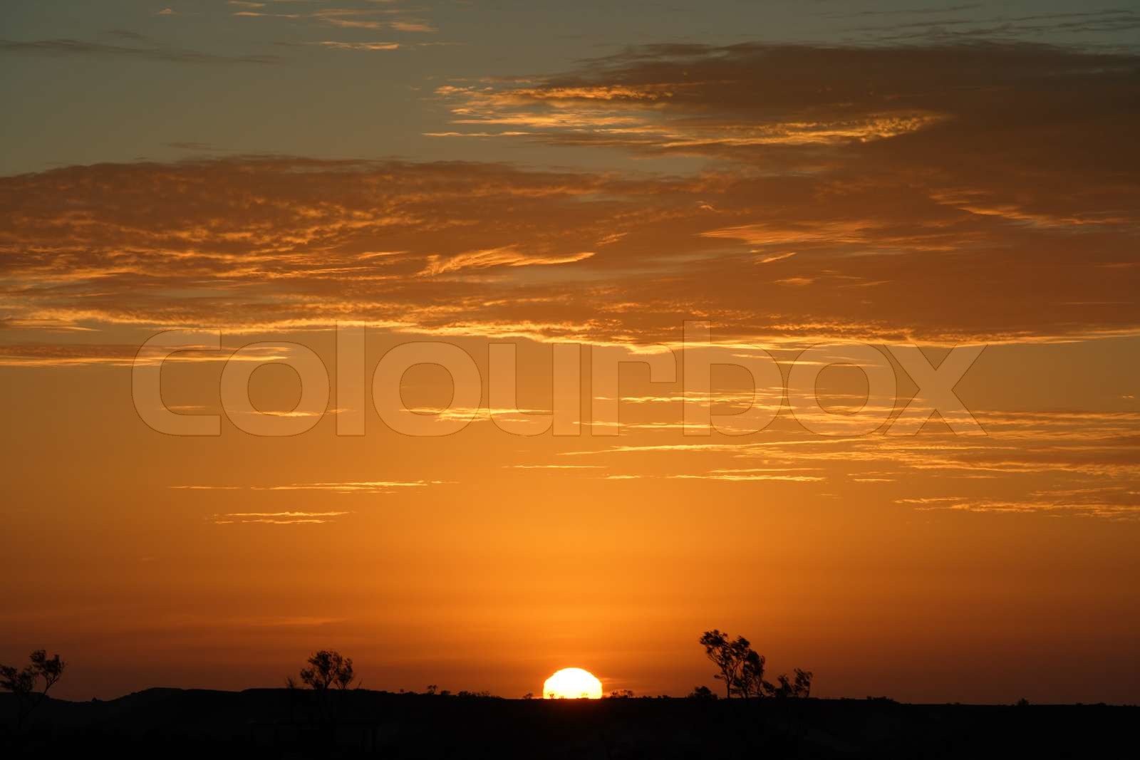 Australian outback sunset | Stock image | Colourbox