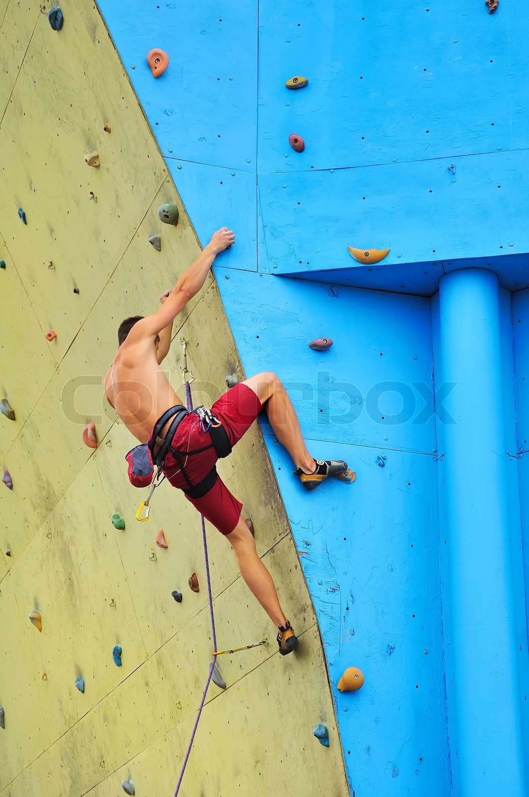 Climber climbing | Stock image | Colourbox