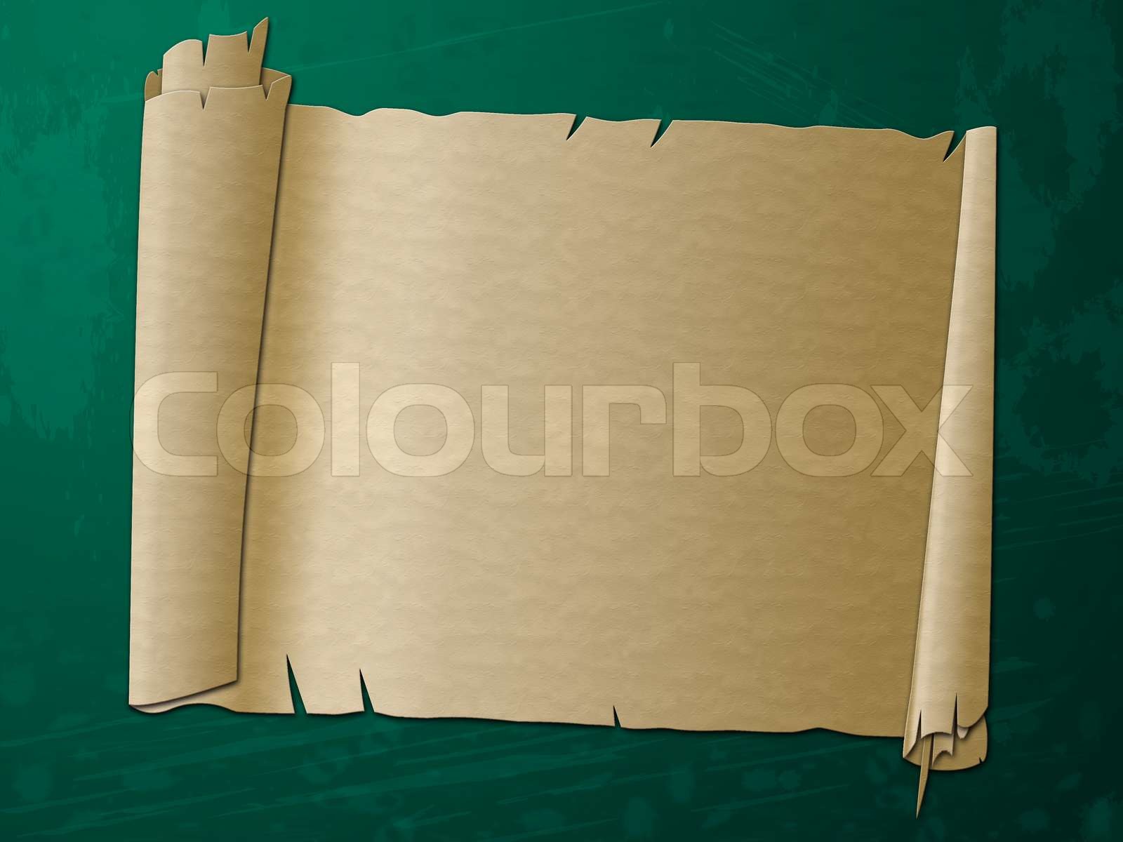 Paper Scroll Represents Rolled Up And Aged | Stock image | Colourbox