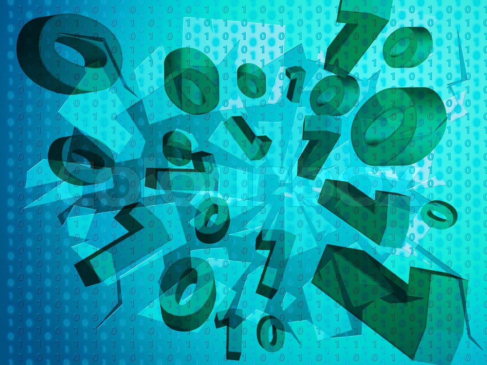 Explosion Education Represents Numeracy Numbers And Abstract | Stock ...