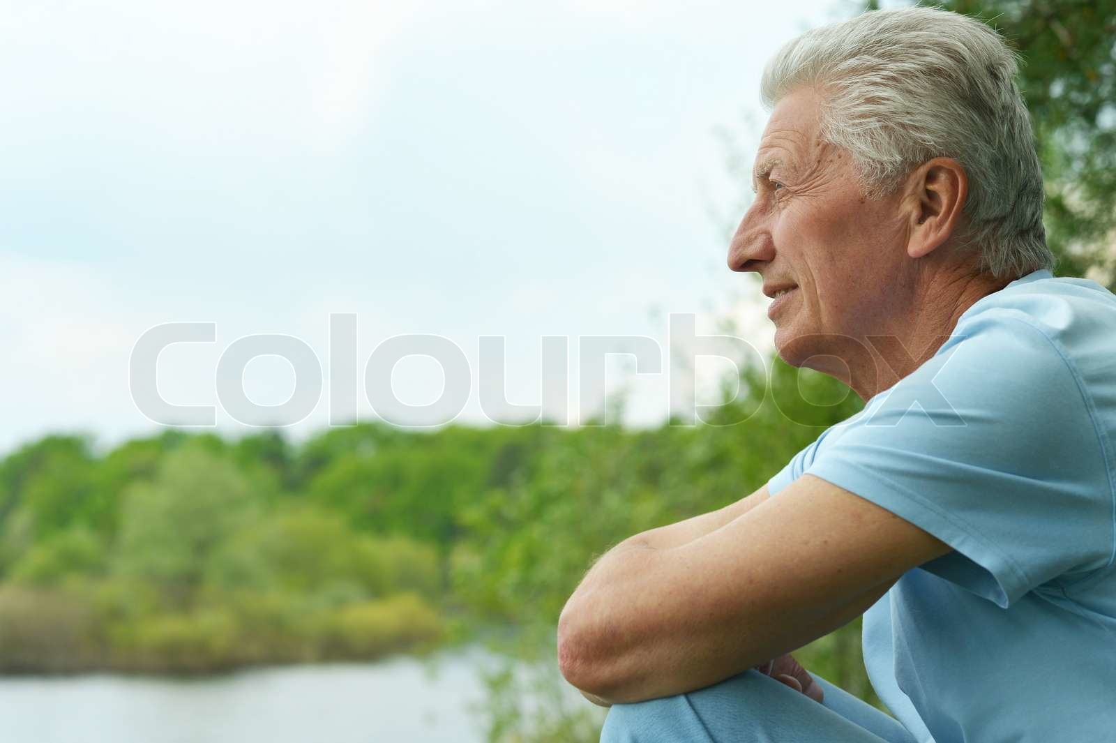 lächelnde Greis | Stock Bild | Colourbox