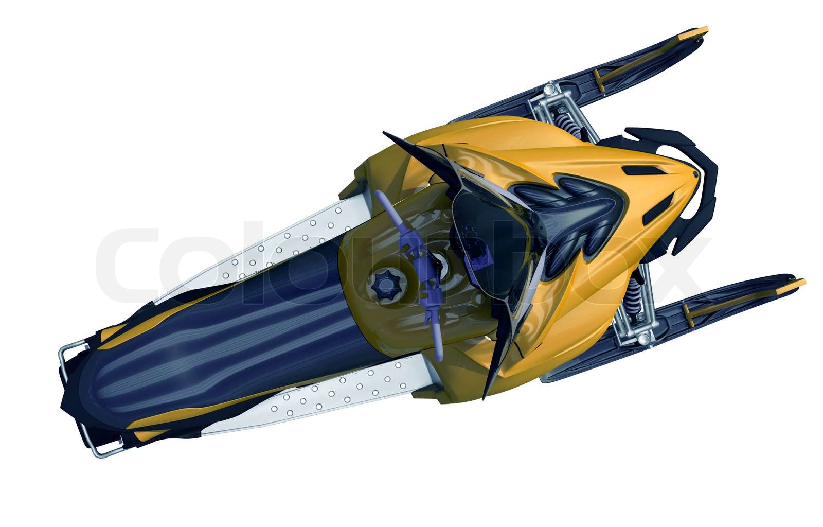 Snowmobile Top View Isolated | Stock image | Colourbox