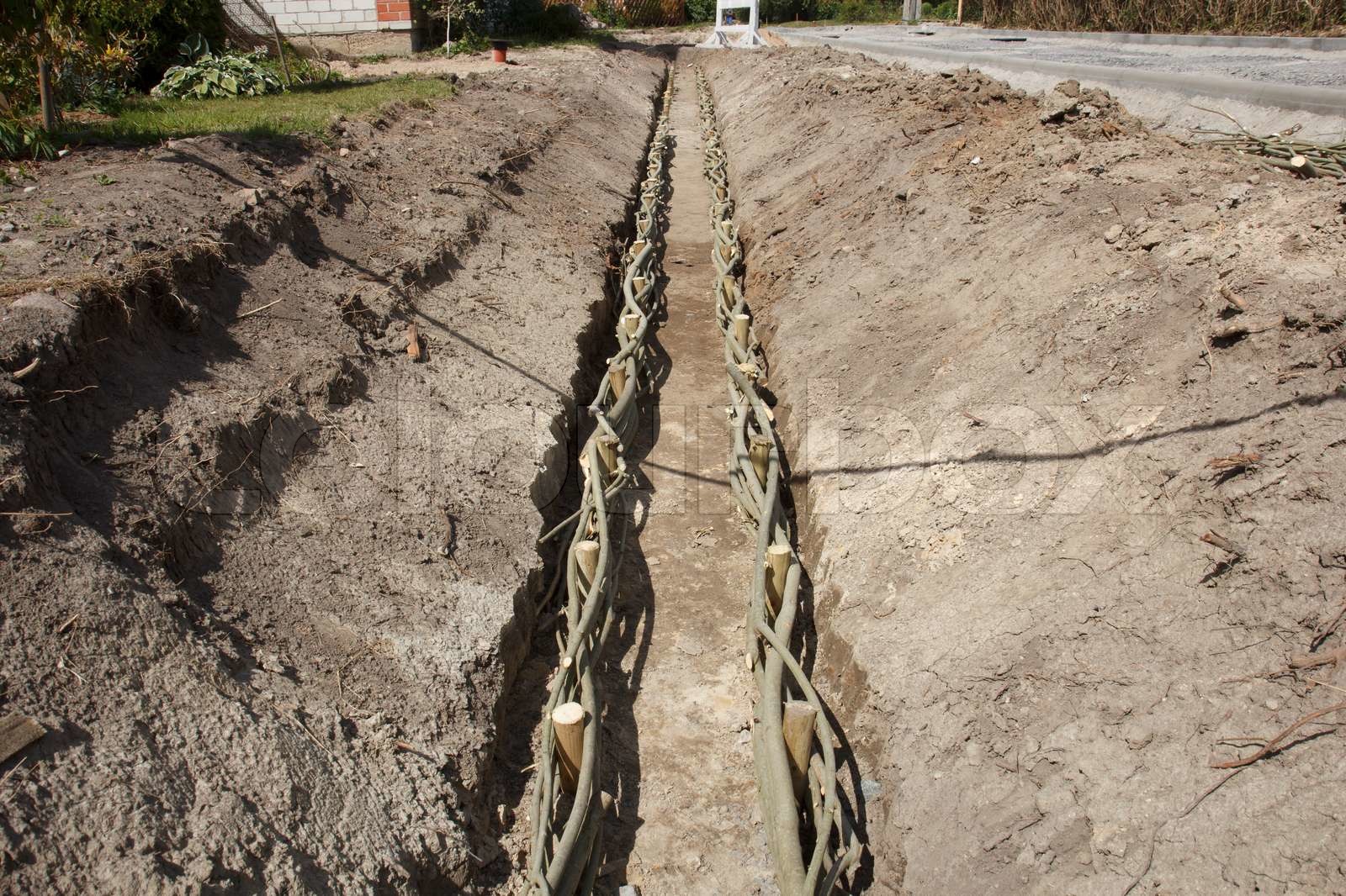 waste water trench | Stock image | Colourbox