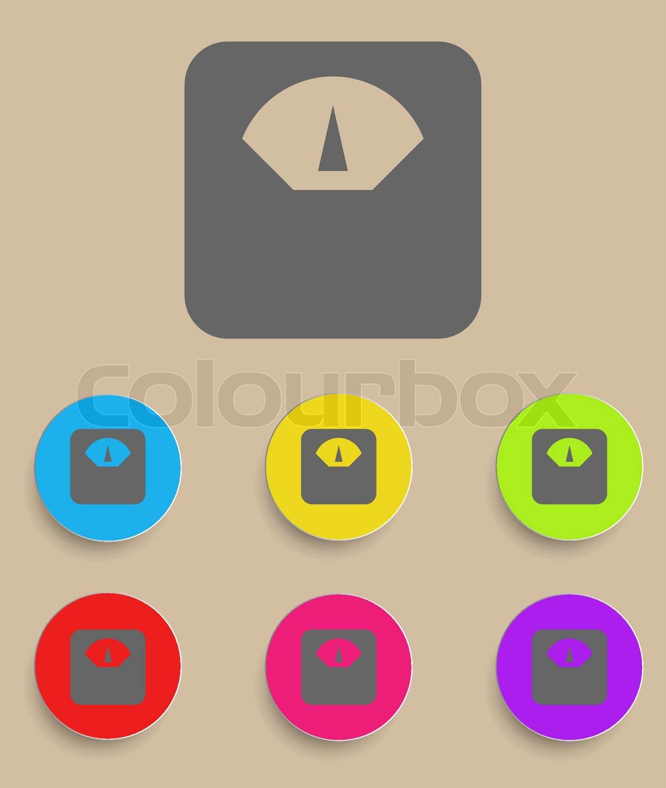 Icon mit Farbvariationen zu skalieren, vector | Stock-Vektor | Colourbox