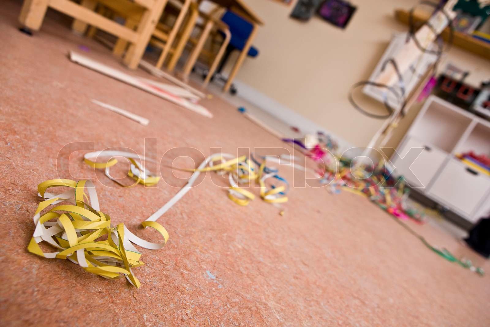 Messy floor | Stock image | Colourbox