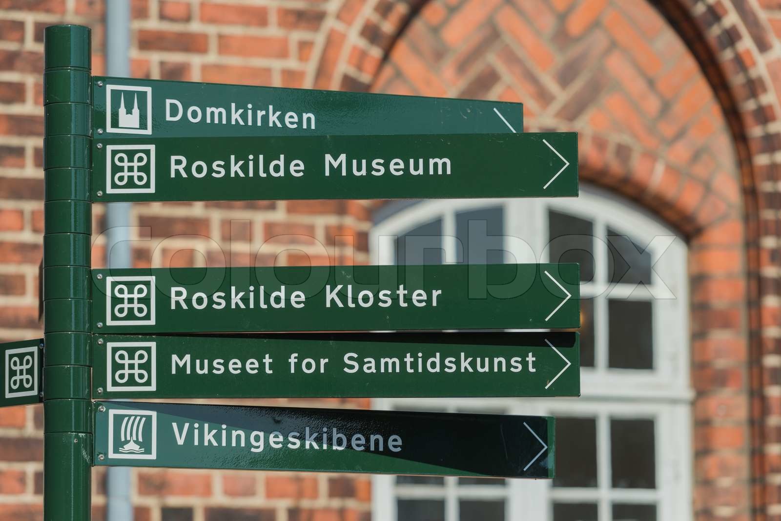 Byskilt i Roskilde | Stock foto | Colourbox