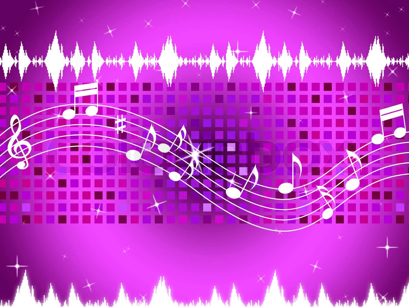 Purple Music Note Wallpaper