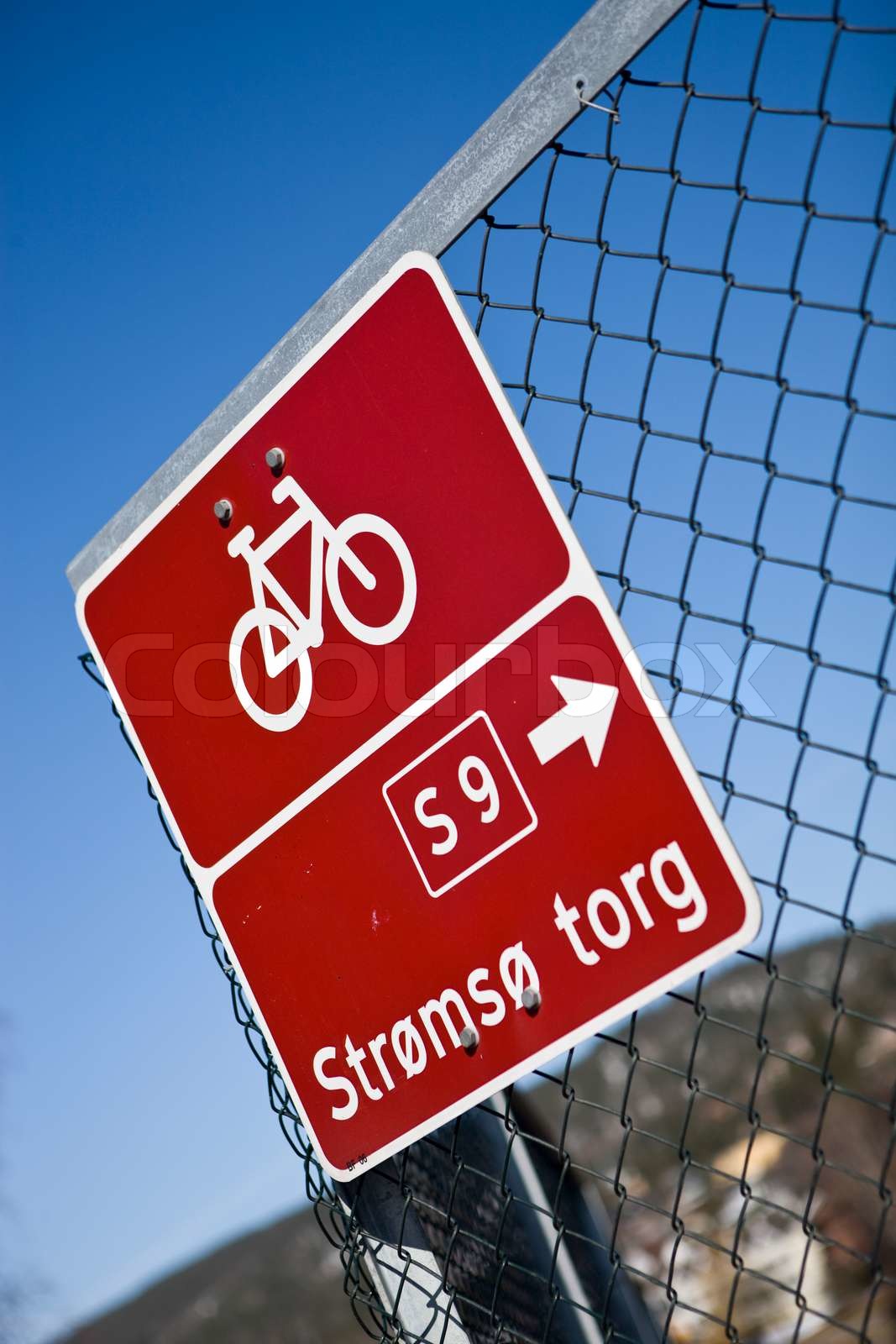 Norwegian traffic sign | Stock image | Colourbox