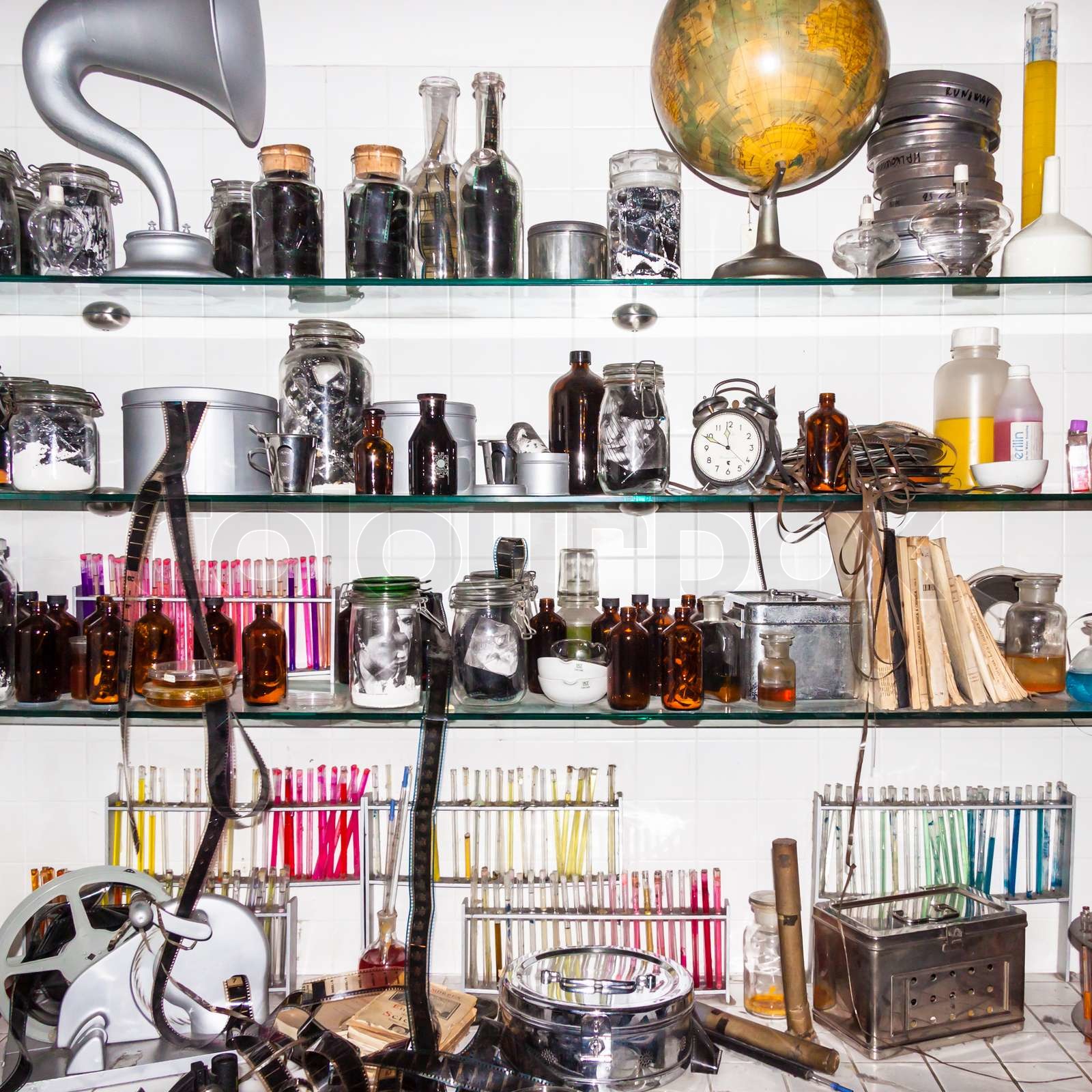 Vintage darkroom lab | Stock image | Colourbox