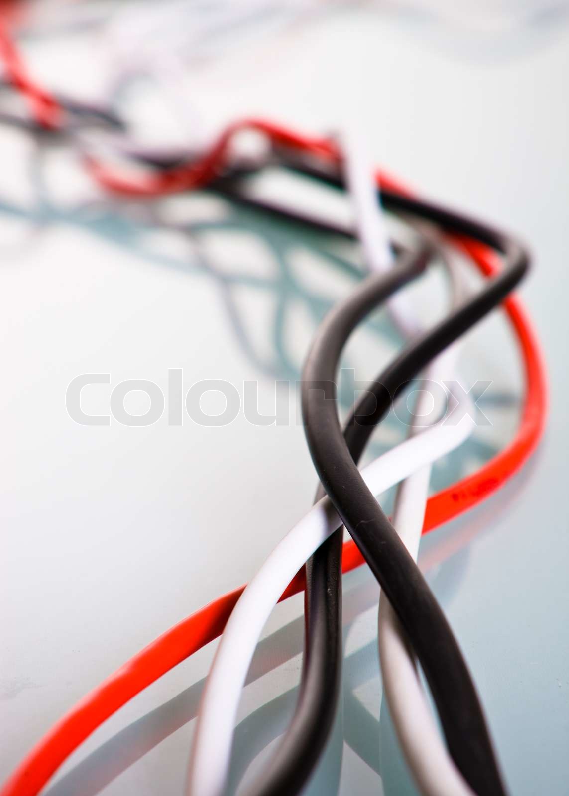 Cables in mess | Stock image | Colourbox