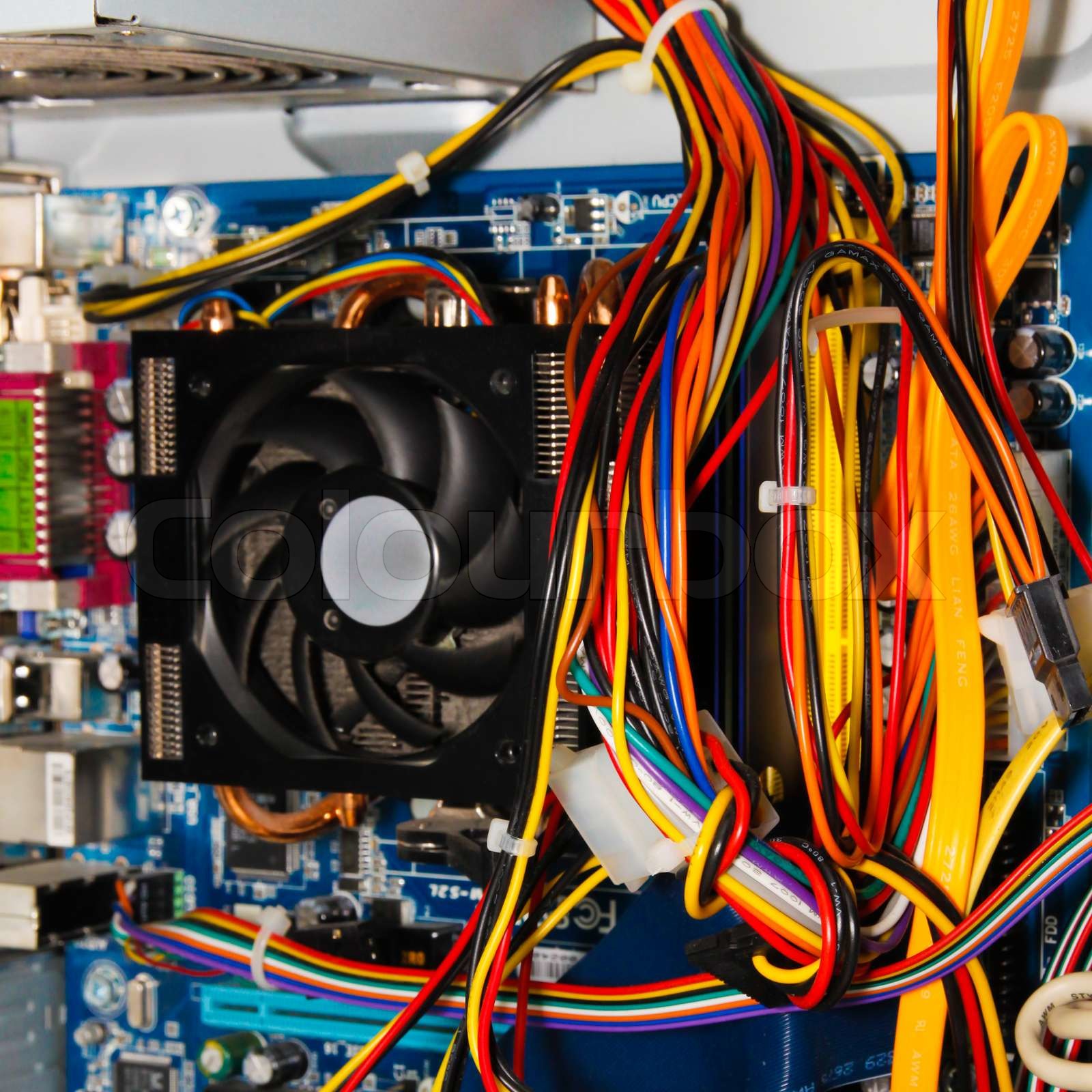 Inside of the PC | Stock image | Colourbox