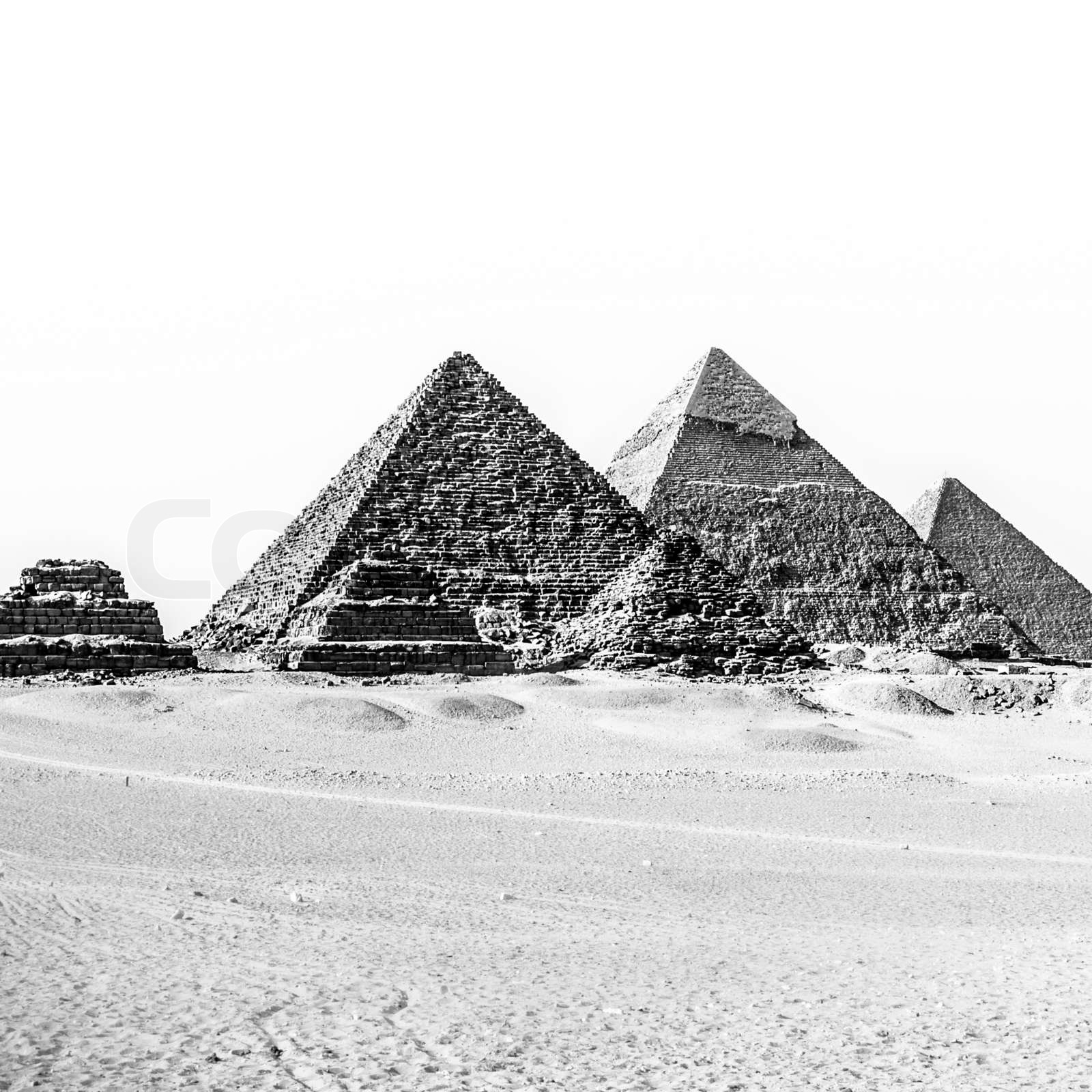 Great pyramids in Giza valley, Cairo, Egypt | Stock image | Colourbox