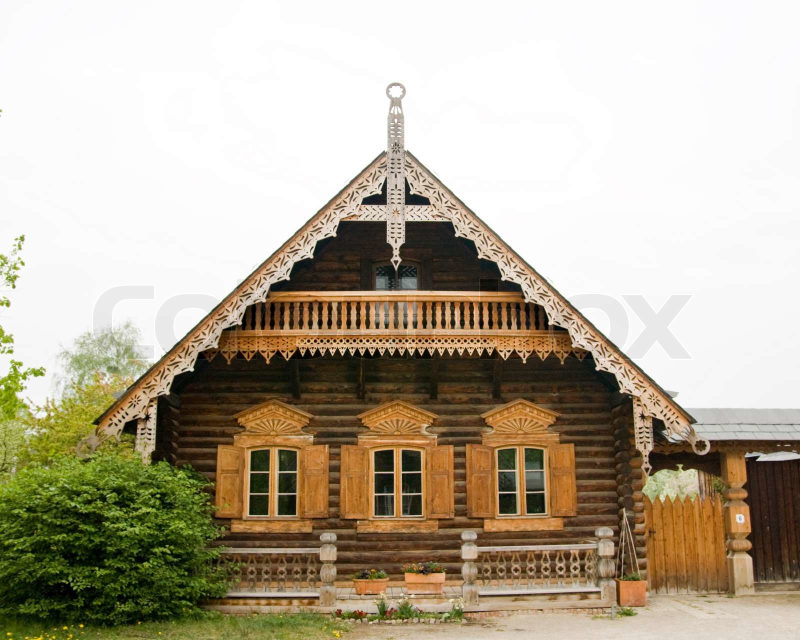 Traditional wooden german house | Stock image | Colourbox