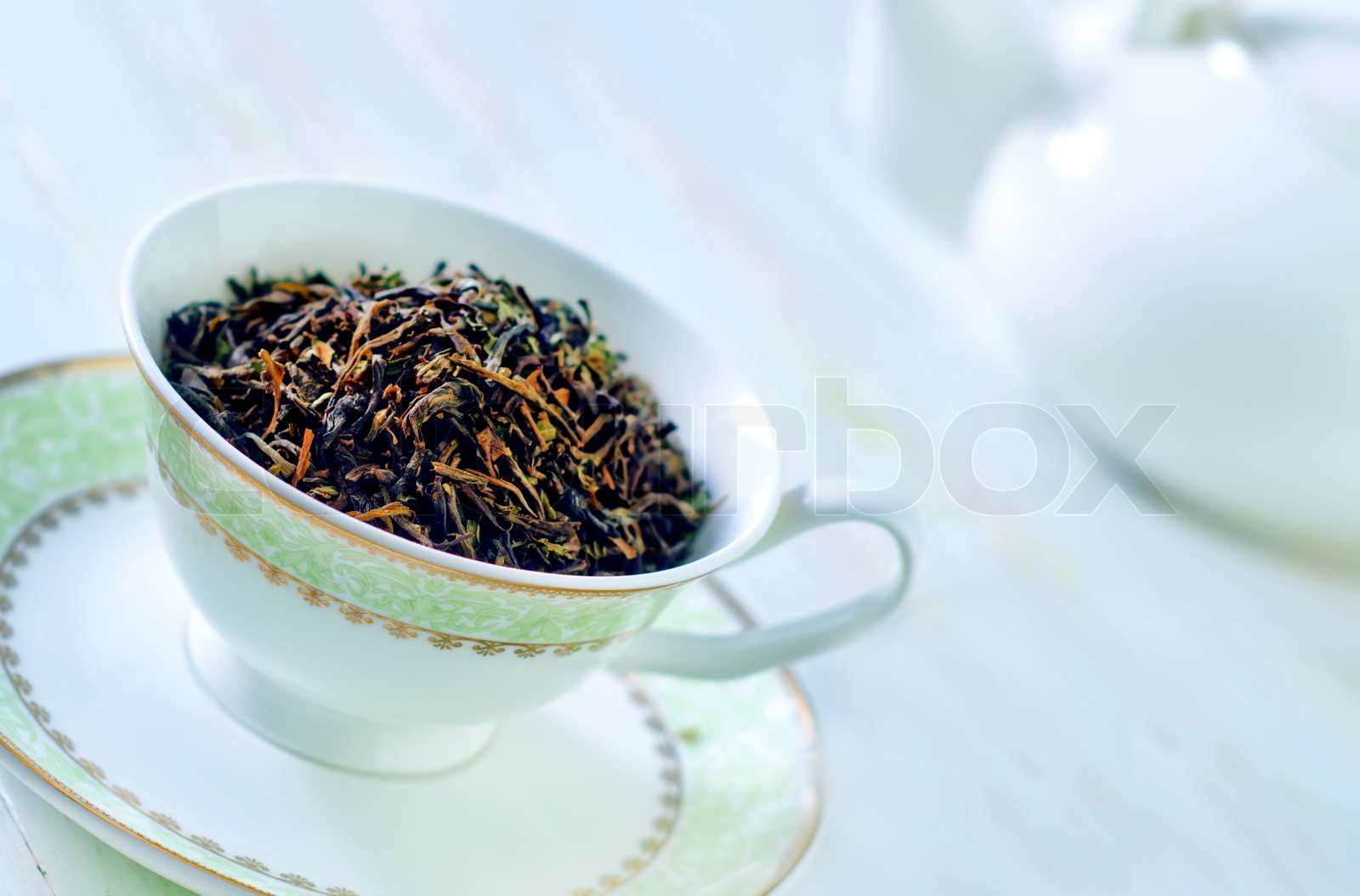 green tea in cup | Stock image | Colourbox