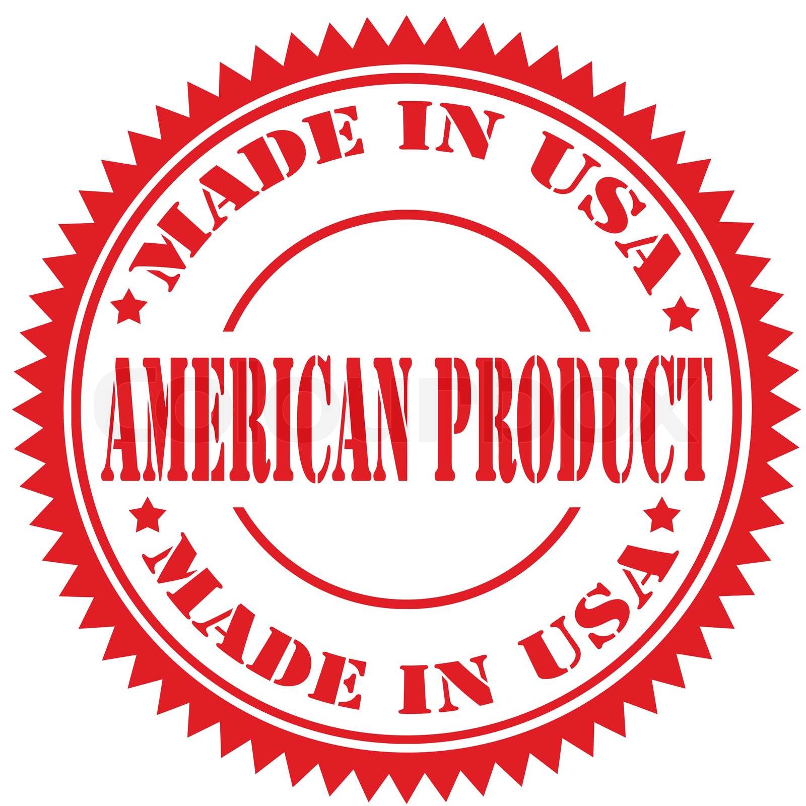 American product-stamp | Stock vector | Colourbox