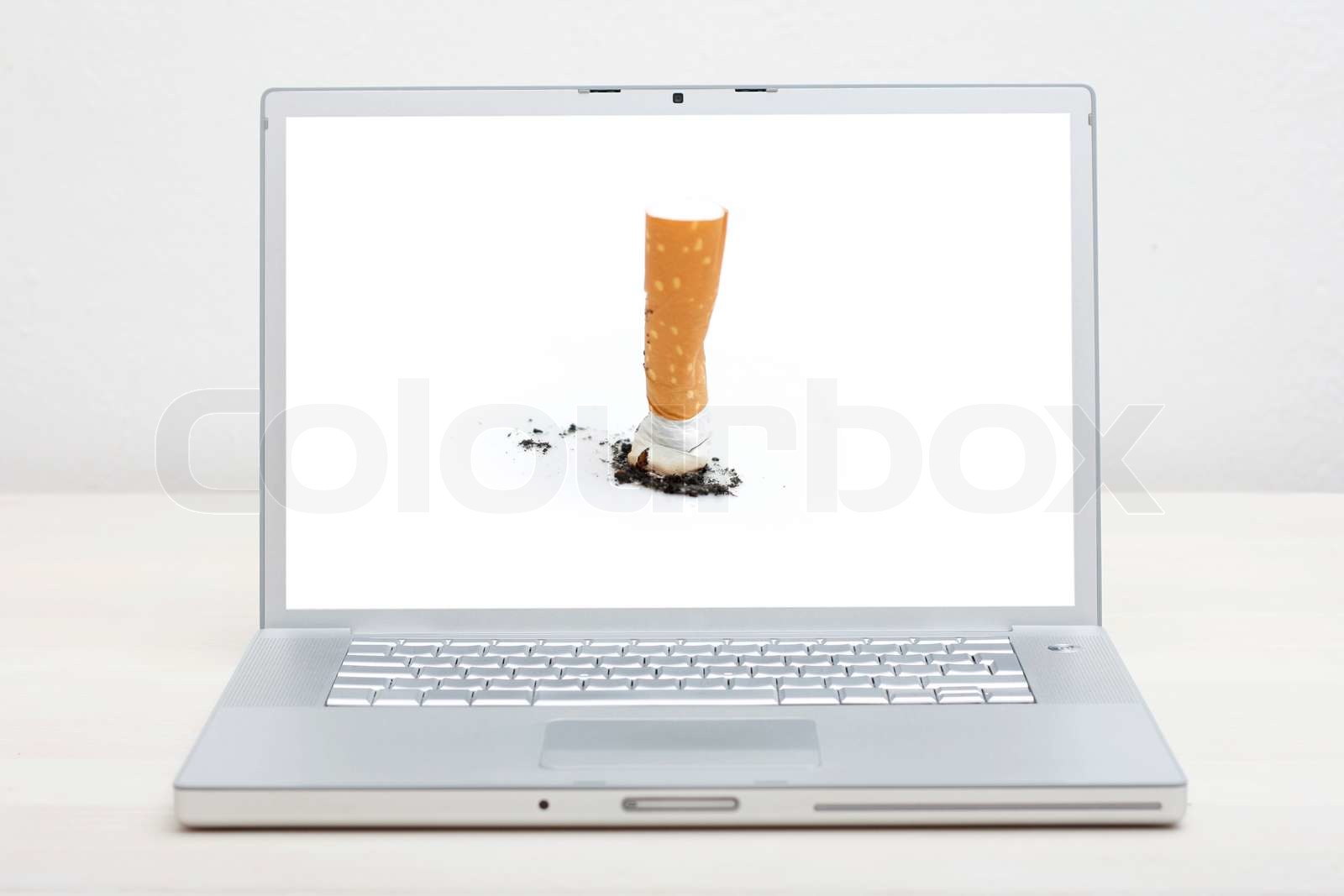 computer, rauchen, bildschirm | Stock Bild | Colourbox