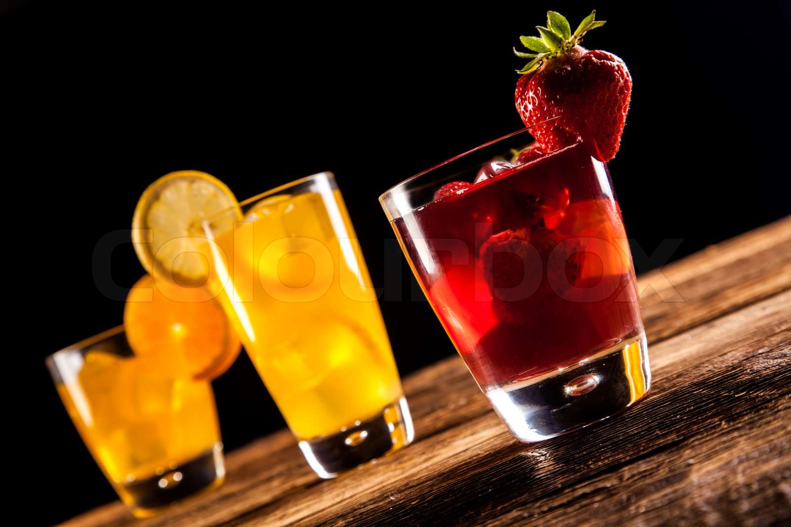 Fresh tasty drinks | Stock image | Colourbox