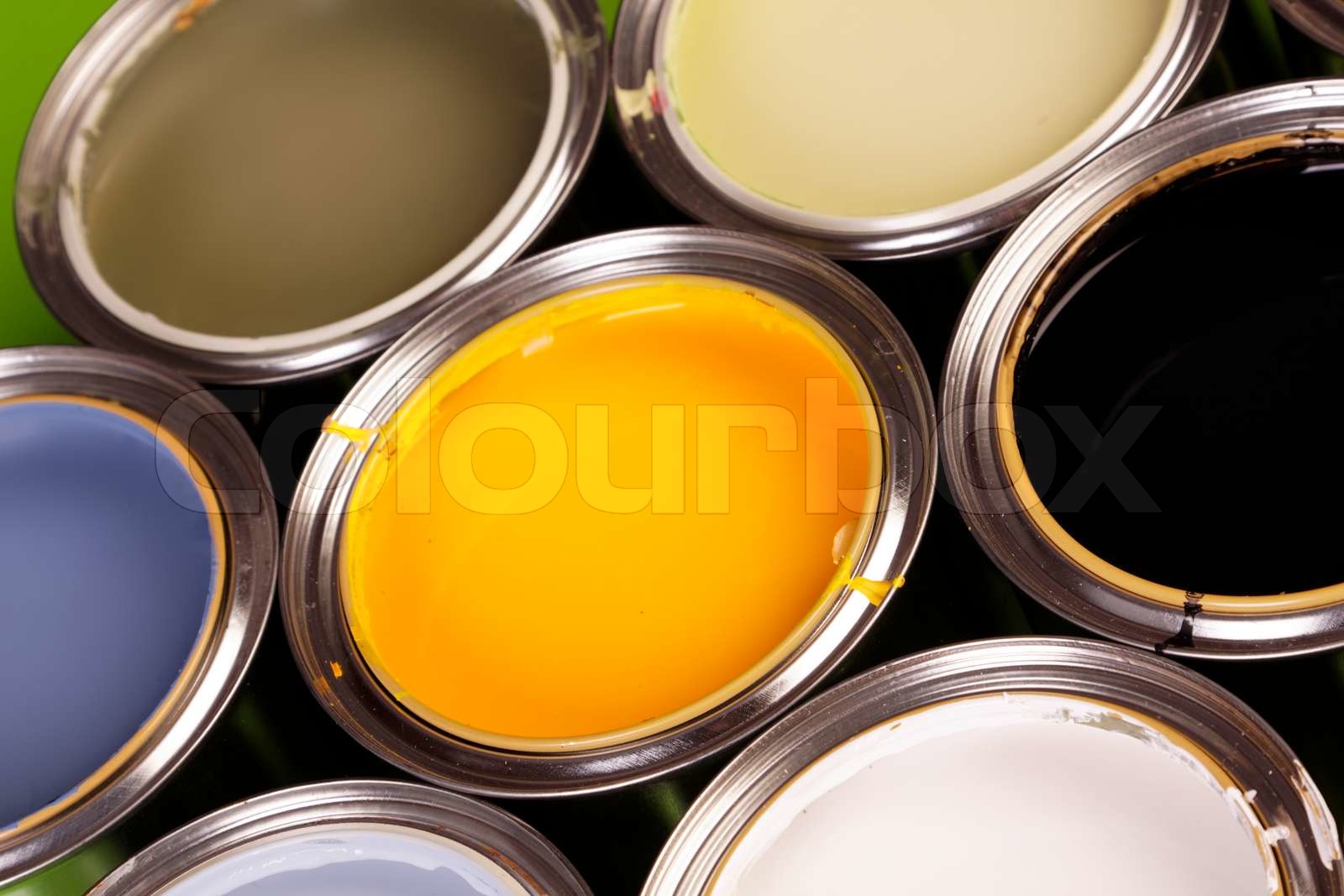 Paint cans | Stock image | Colourbox
