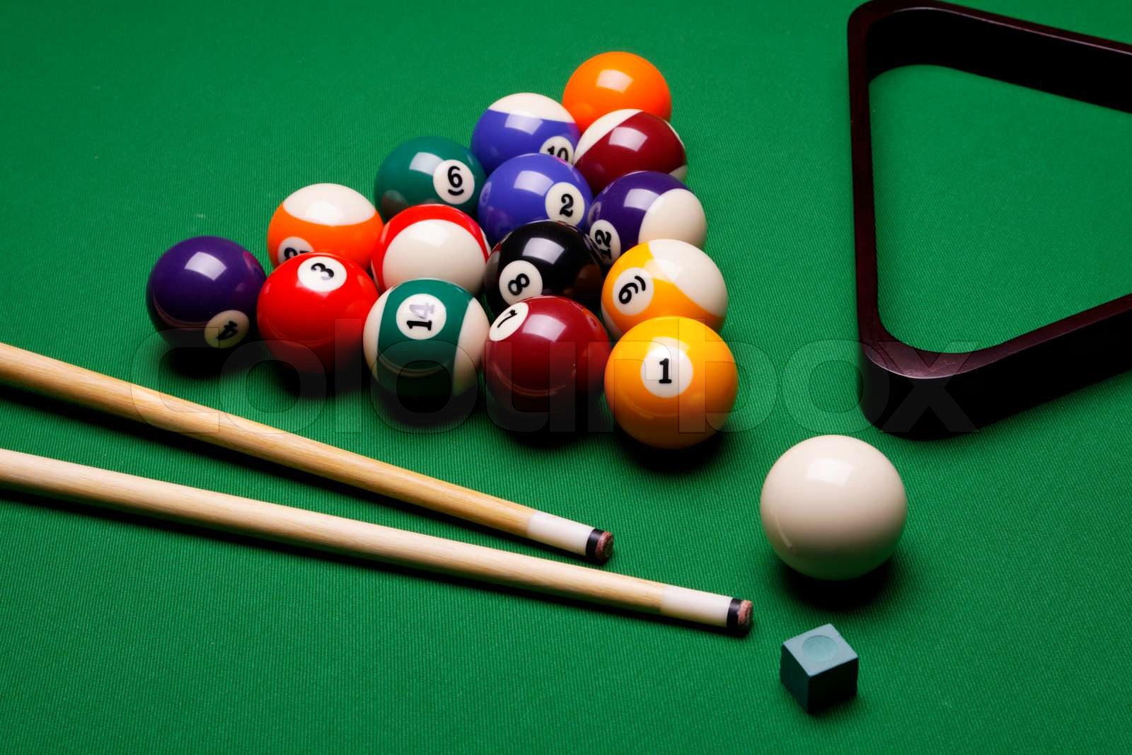 Billiard game! | Stock image | Colourbox