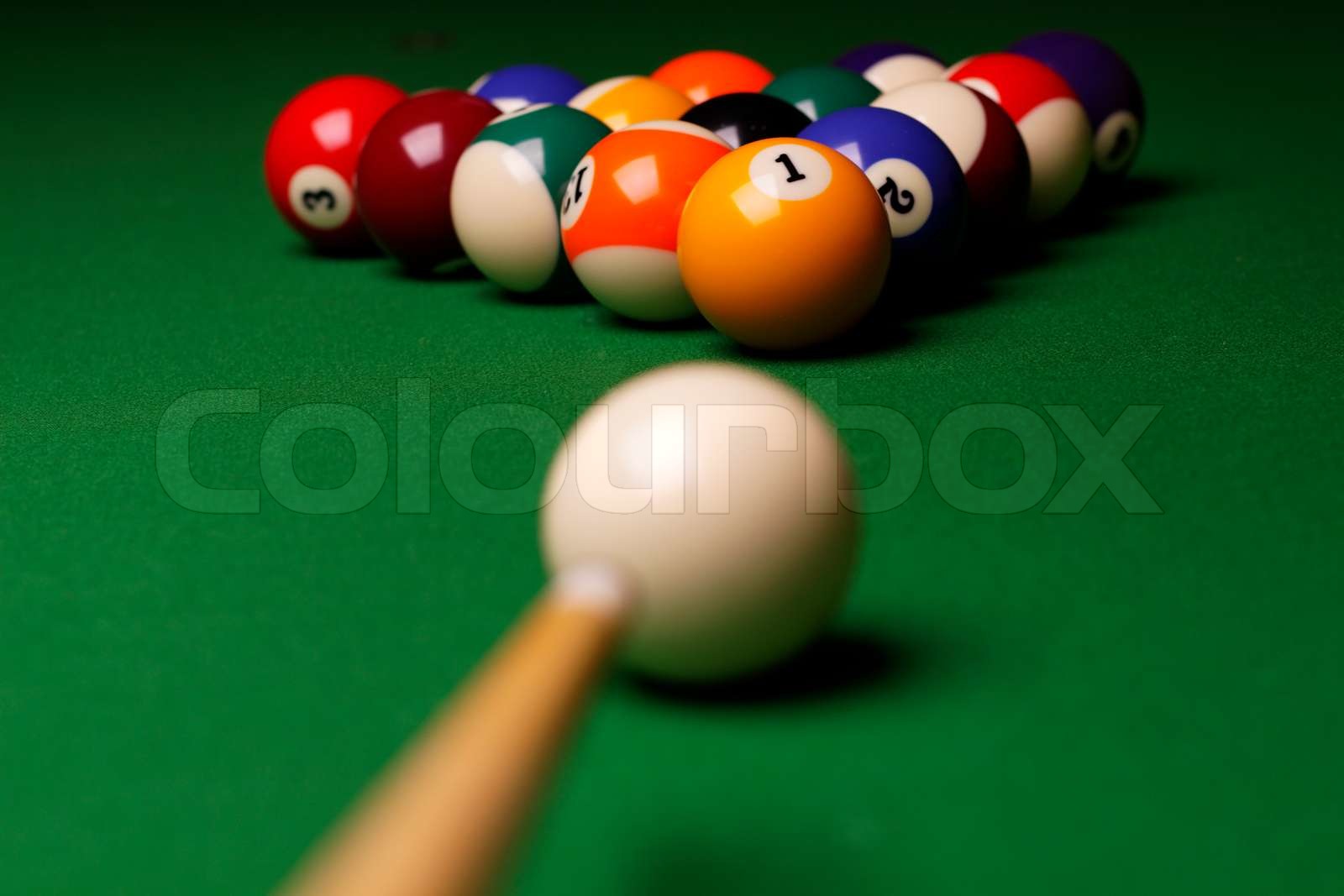Billiard game! | Stock image | Colourbox