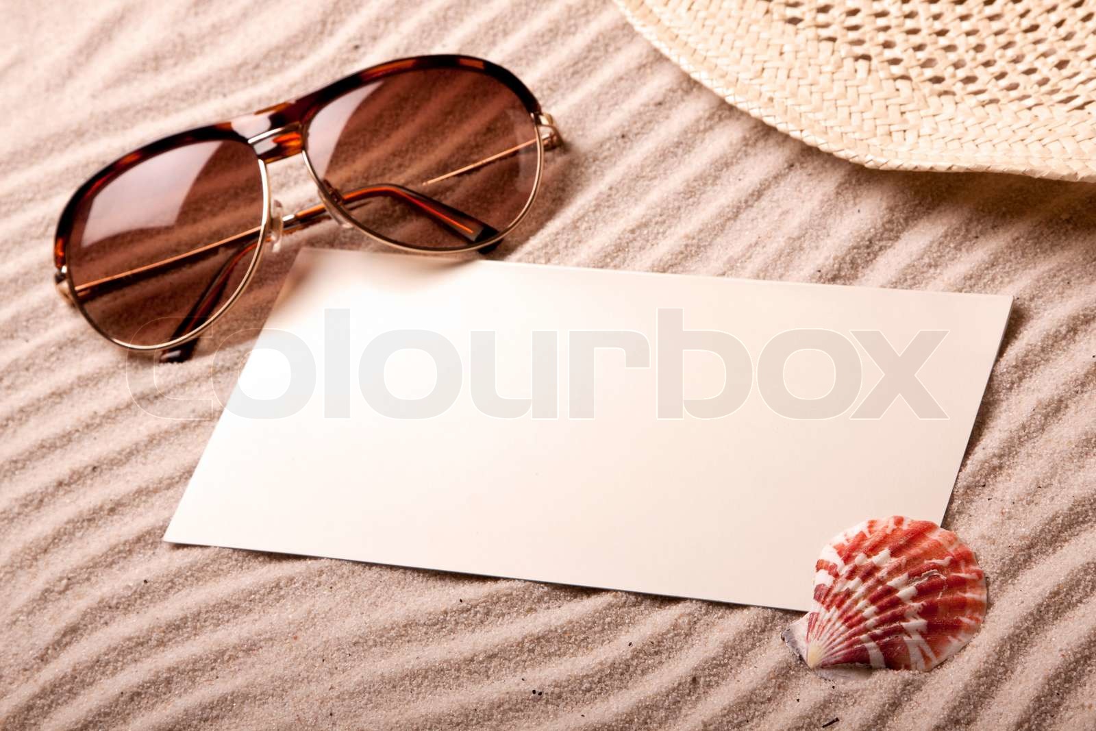Sand and paper | Stock image | Colourbox