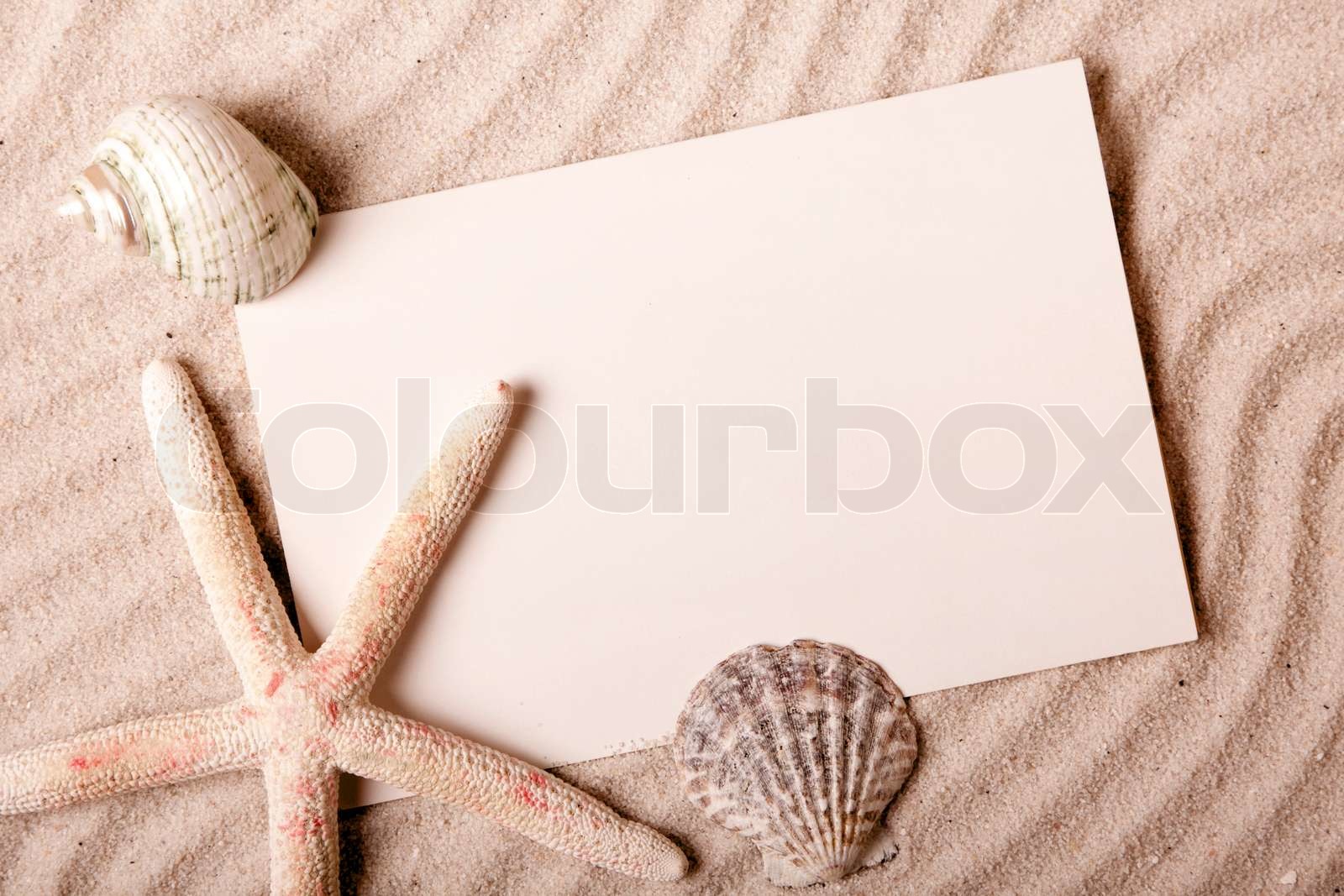 Sand and paper | Stock image | Colourbox