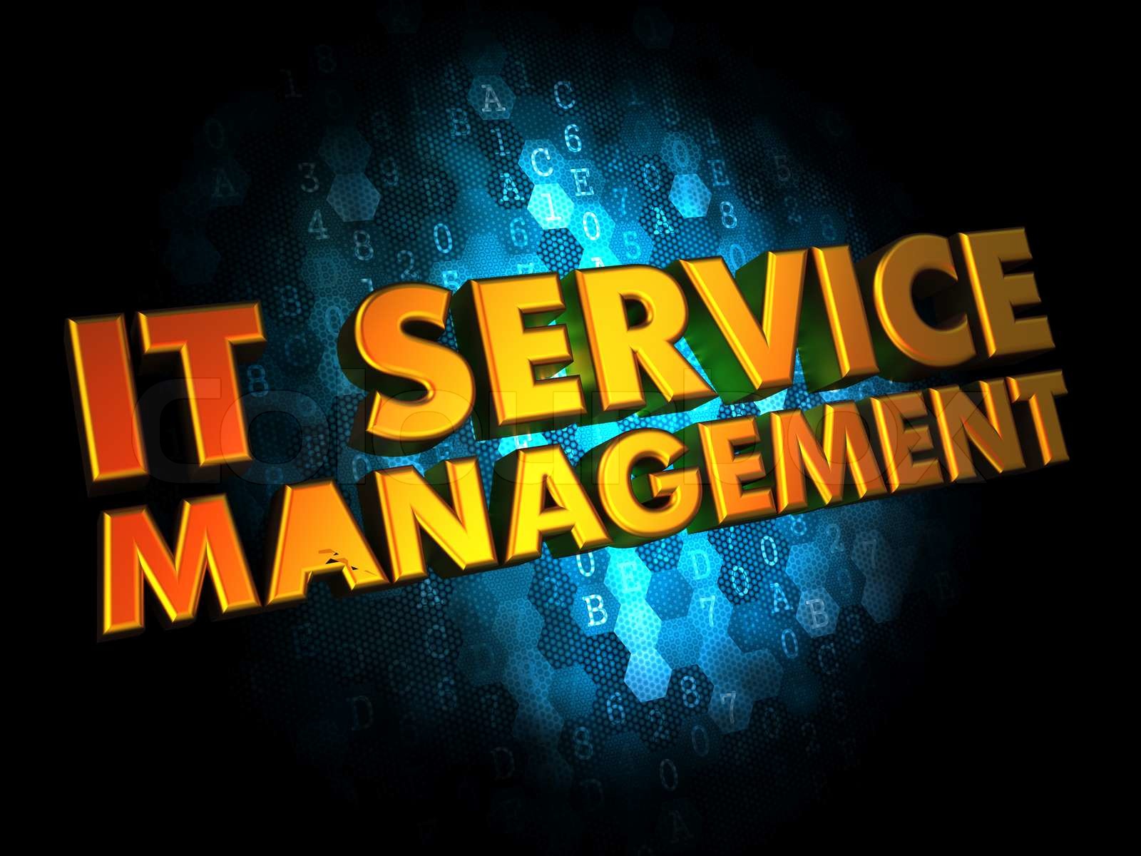 IT Service Management on Digital Background. | Stock image | Colourbox