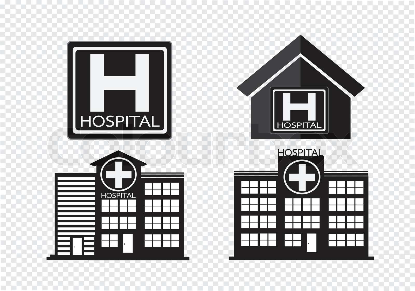 hospital, piktogram, vinduer | Stock vektor | Colourbox