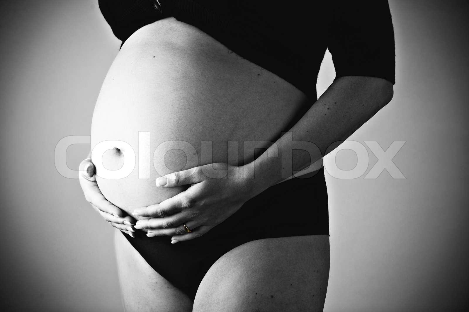 Gravid Kurve Dame Stock Foto Colourbox