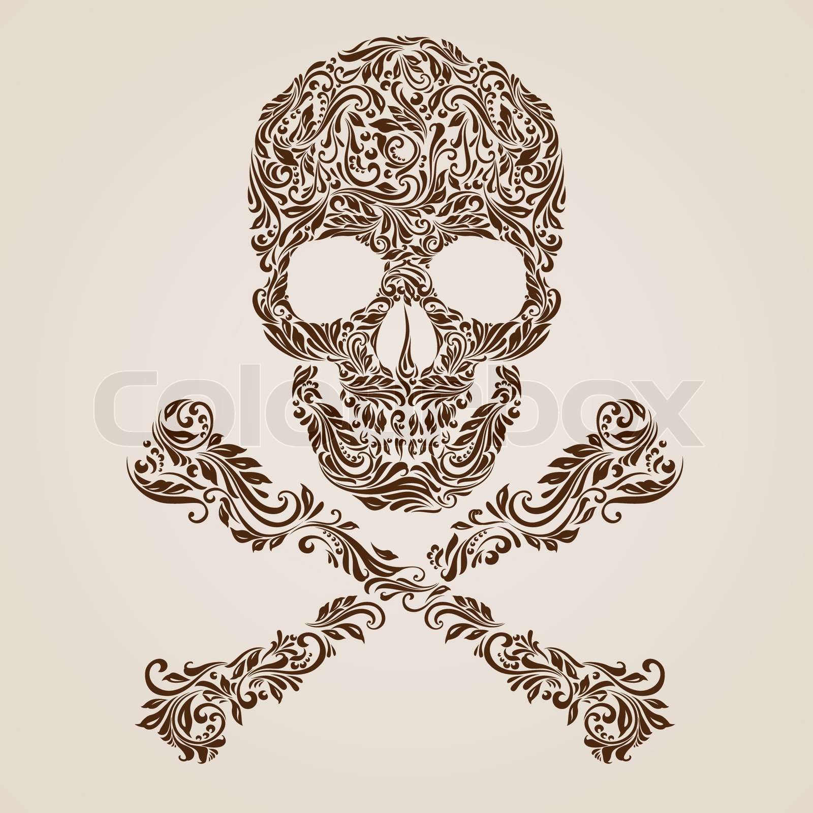 Skull pattern | Stock vector | Colourbox