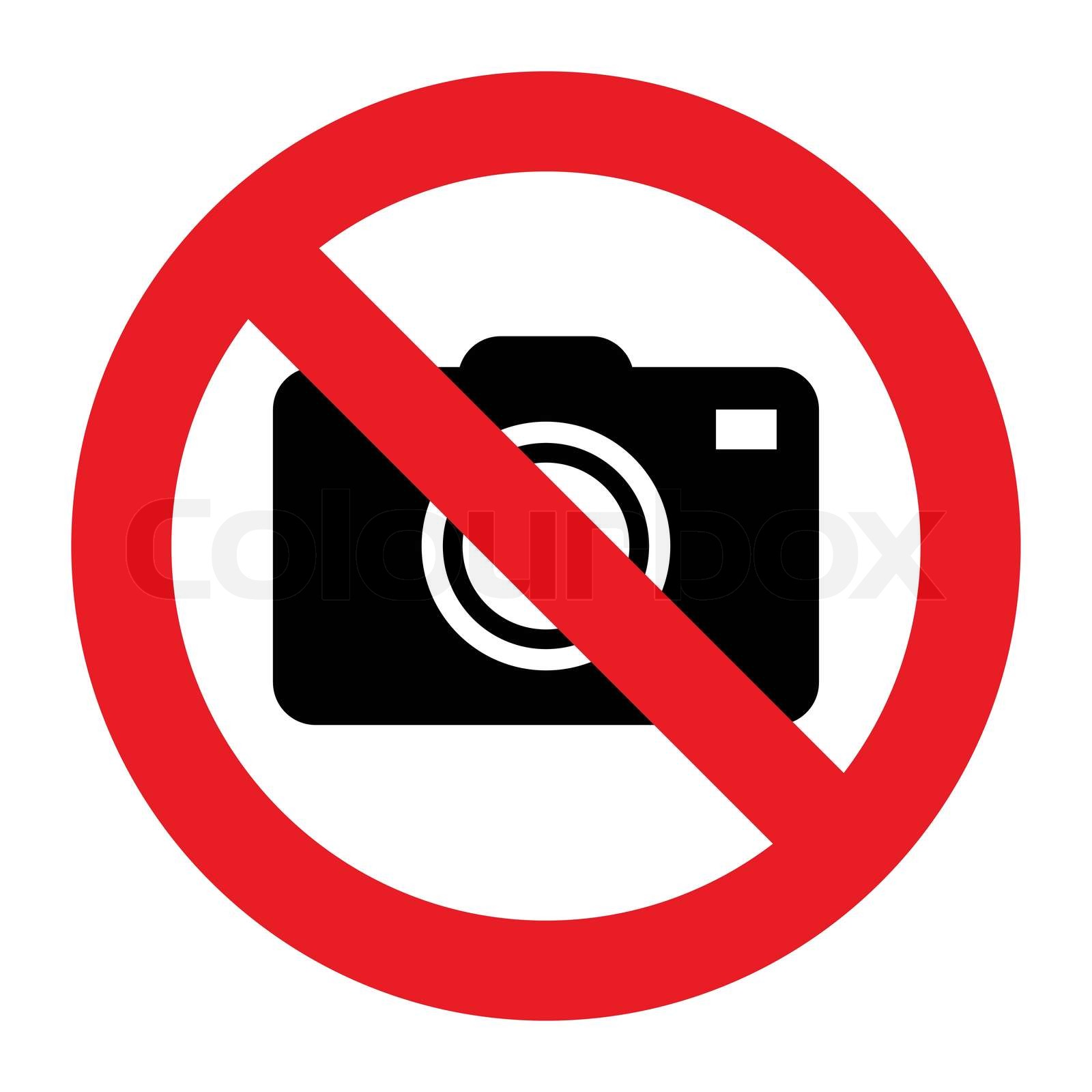 Cameras prohibited sign | Stock vector | Colourbox