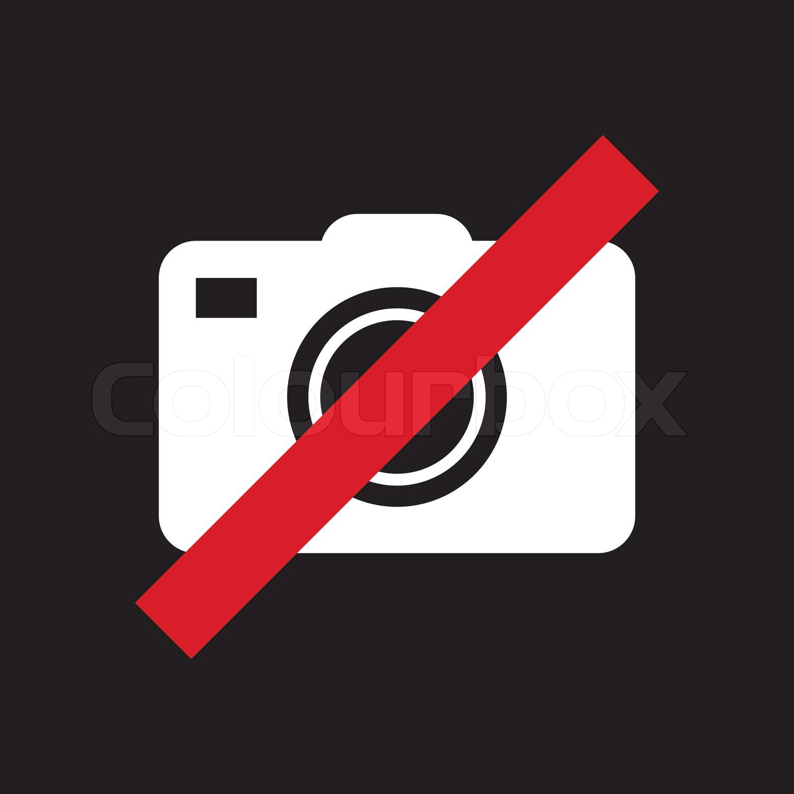 No camera sign | Stock vector | Colourbox