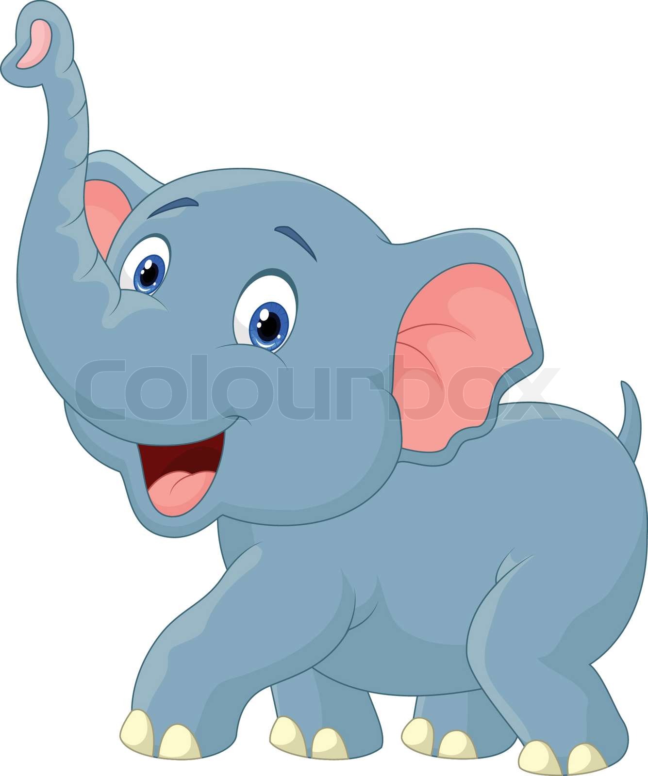 Elephant cartoon | Stock vector | Colourbox