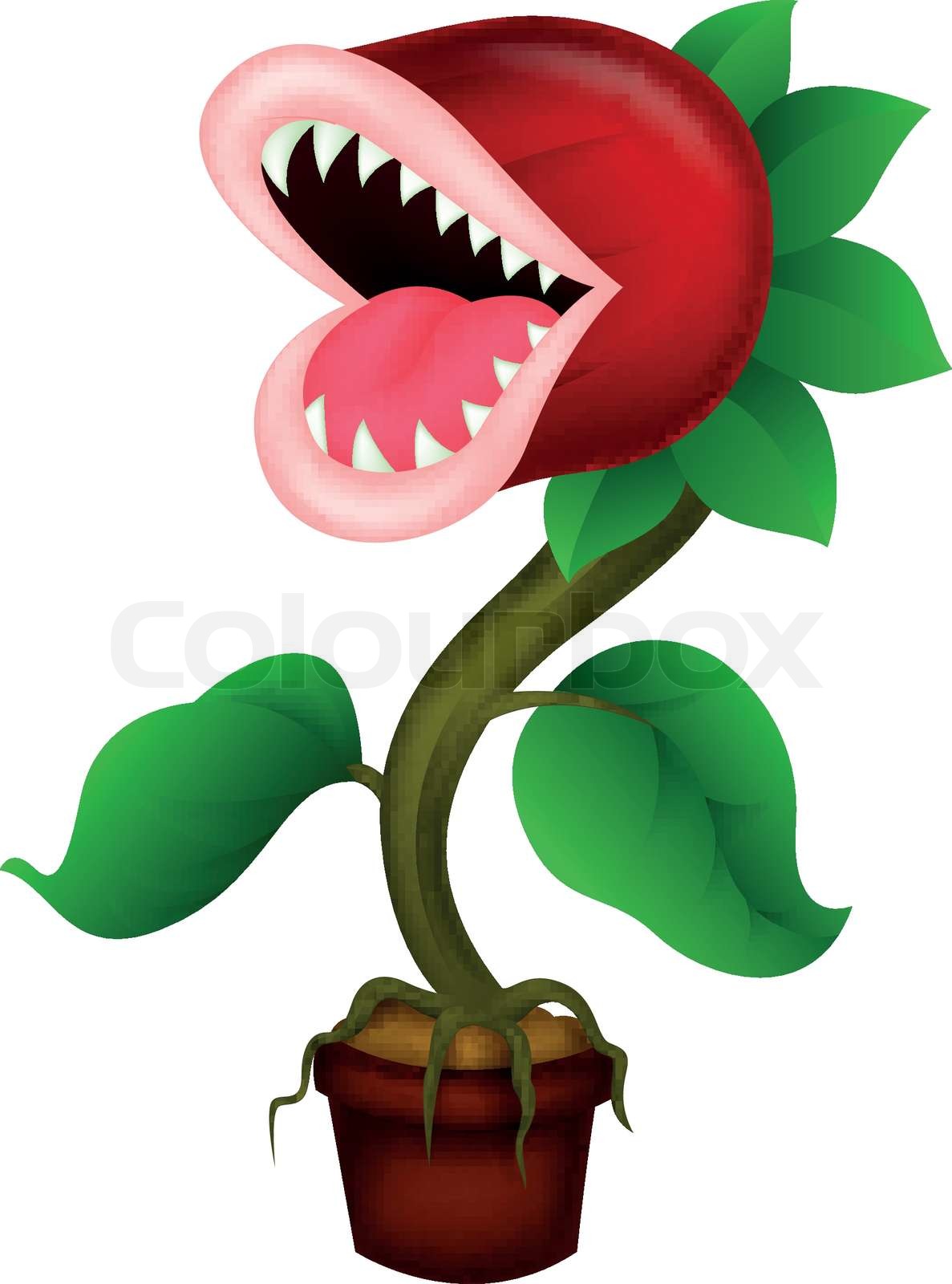 Cartoon Carnivorous plant | Stock vector | Colourbox