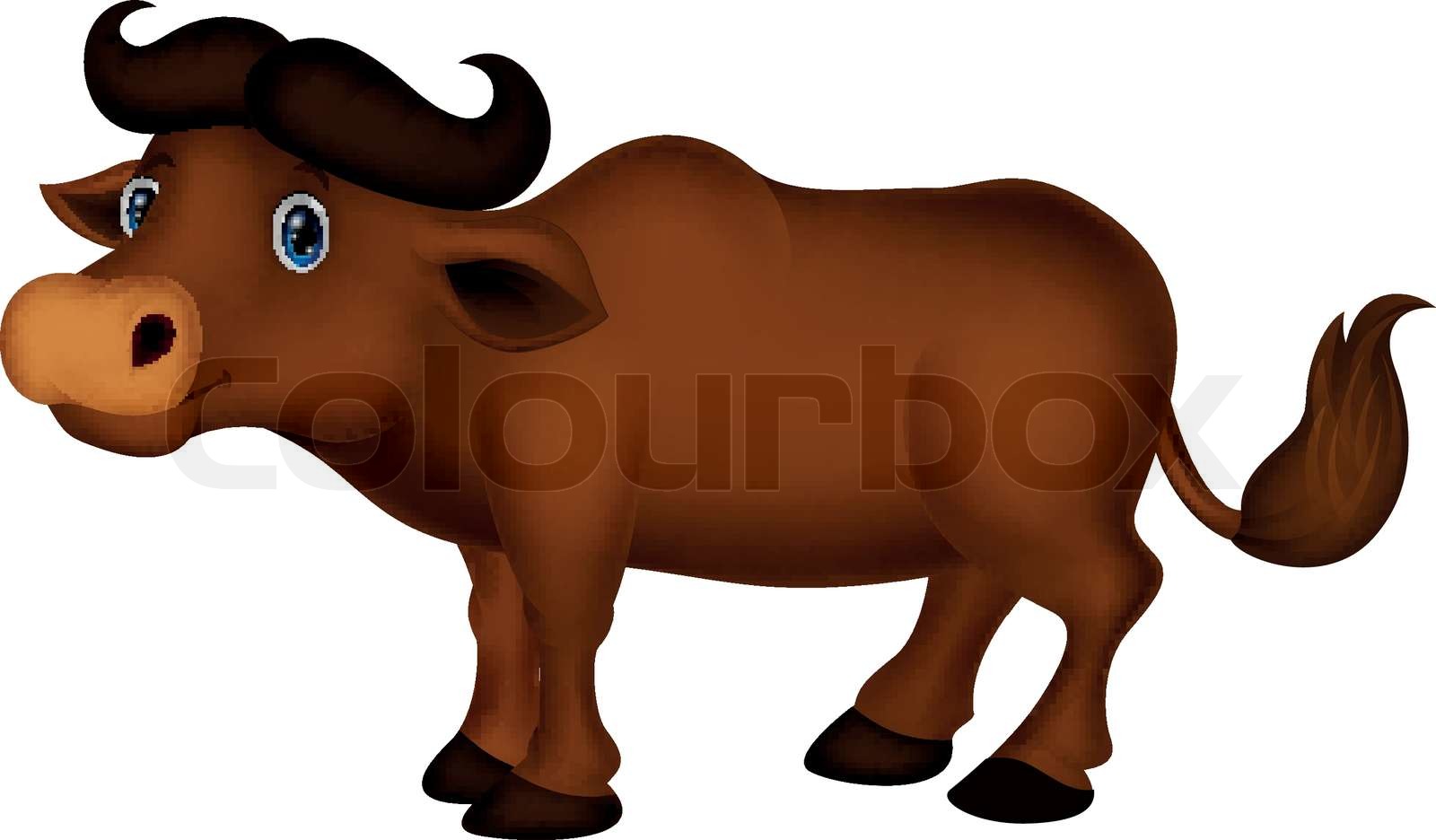 Buffalo cartoon | Stock vector | Colourbox