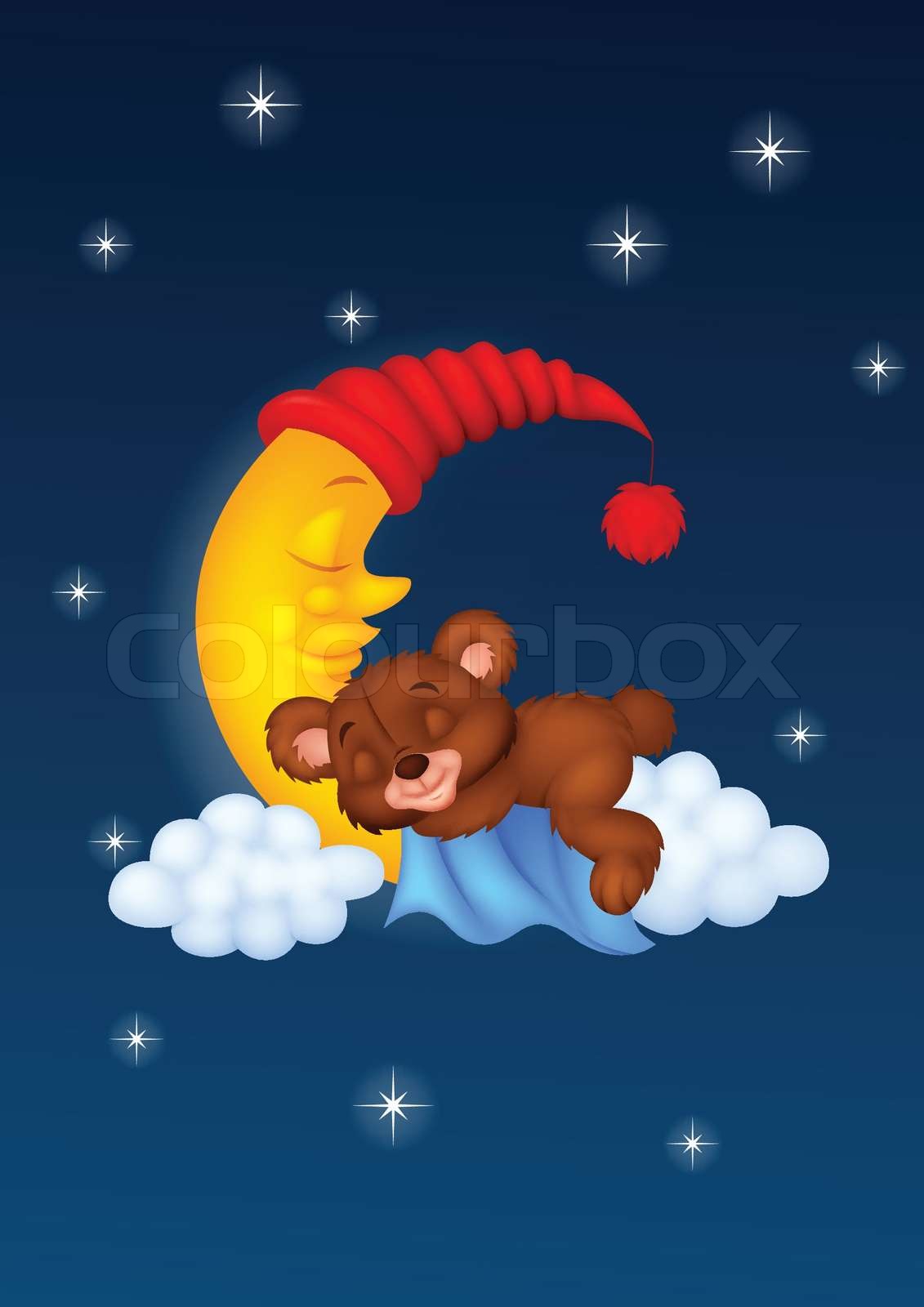 bamse, baby, kort | Stock vektor | Colourbox