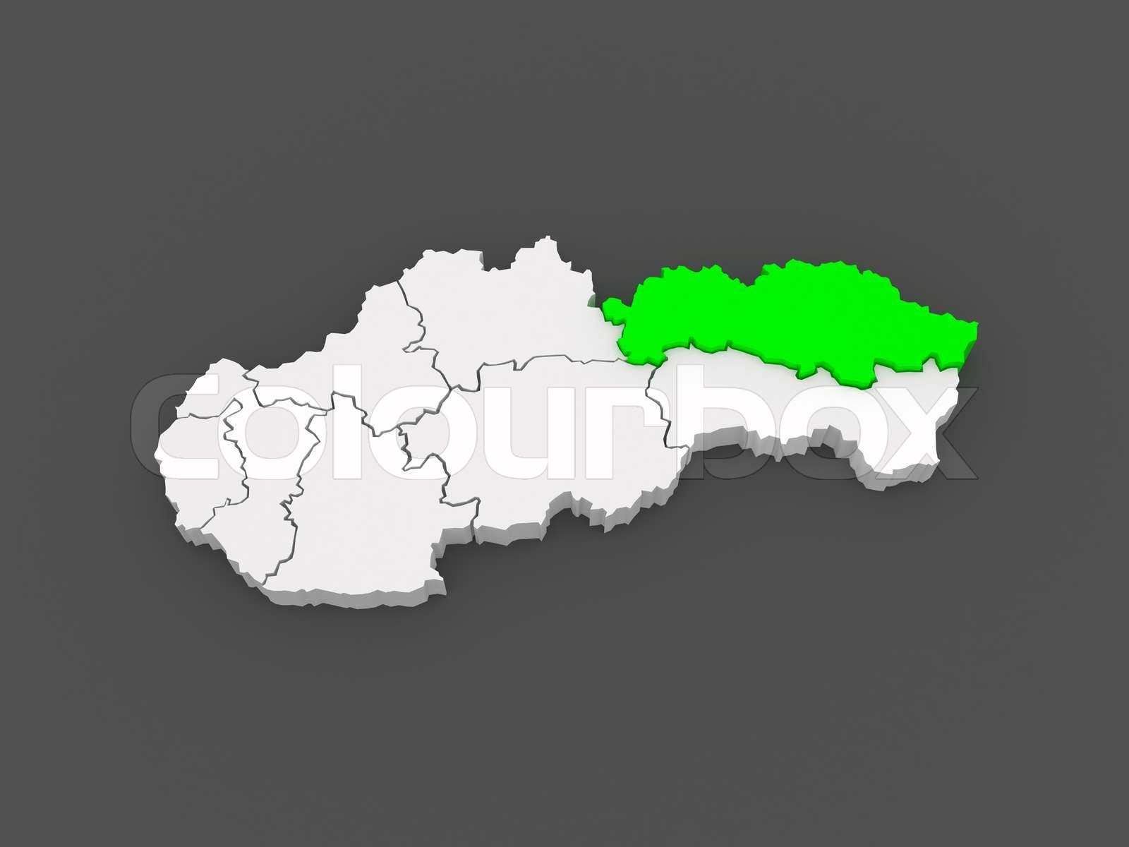 Map of Presov. Slovakia. | Stock image | Colourbox