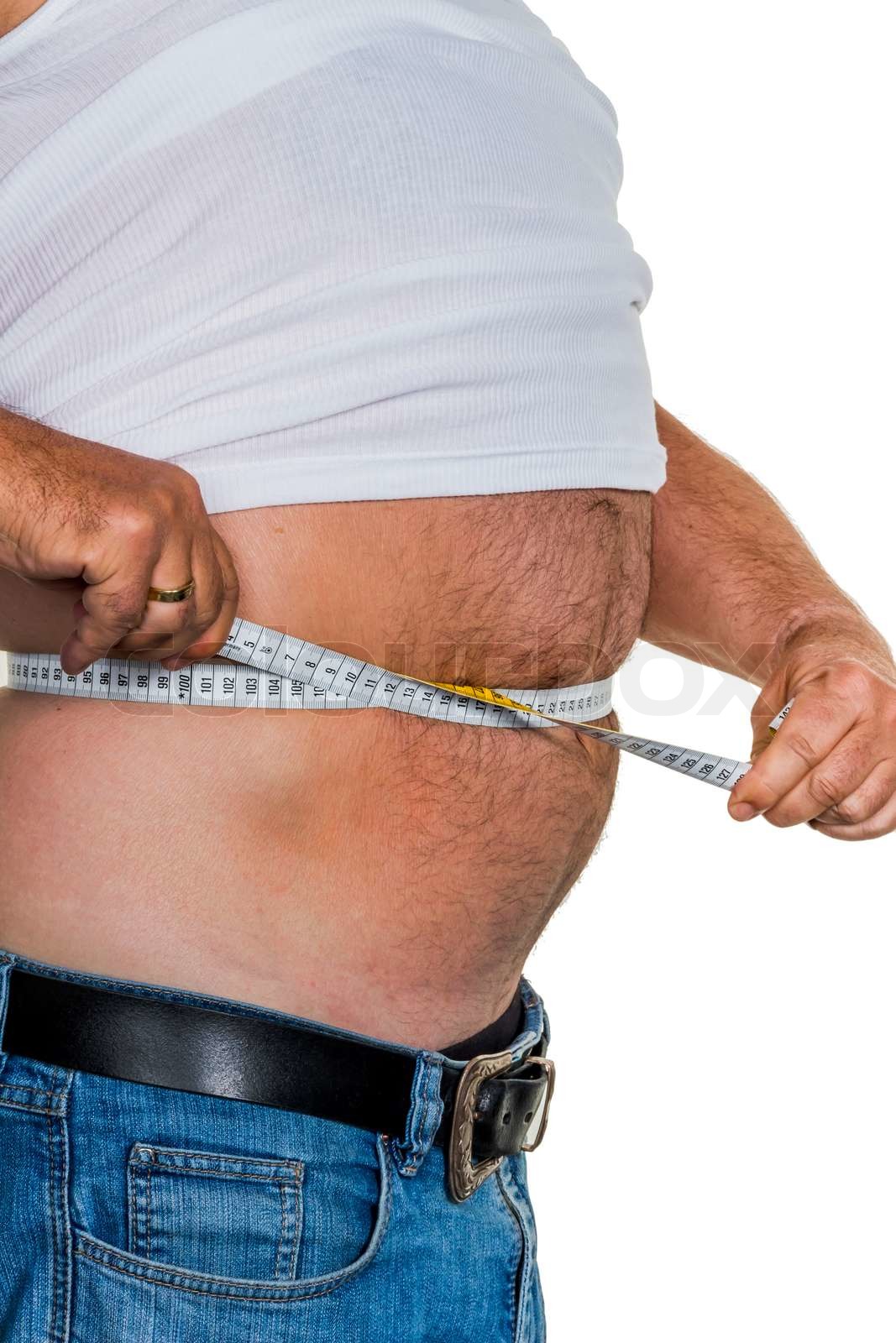 man with overweight | Stock image | Colourbox