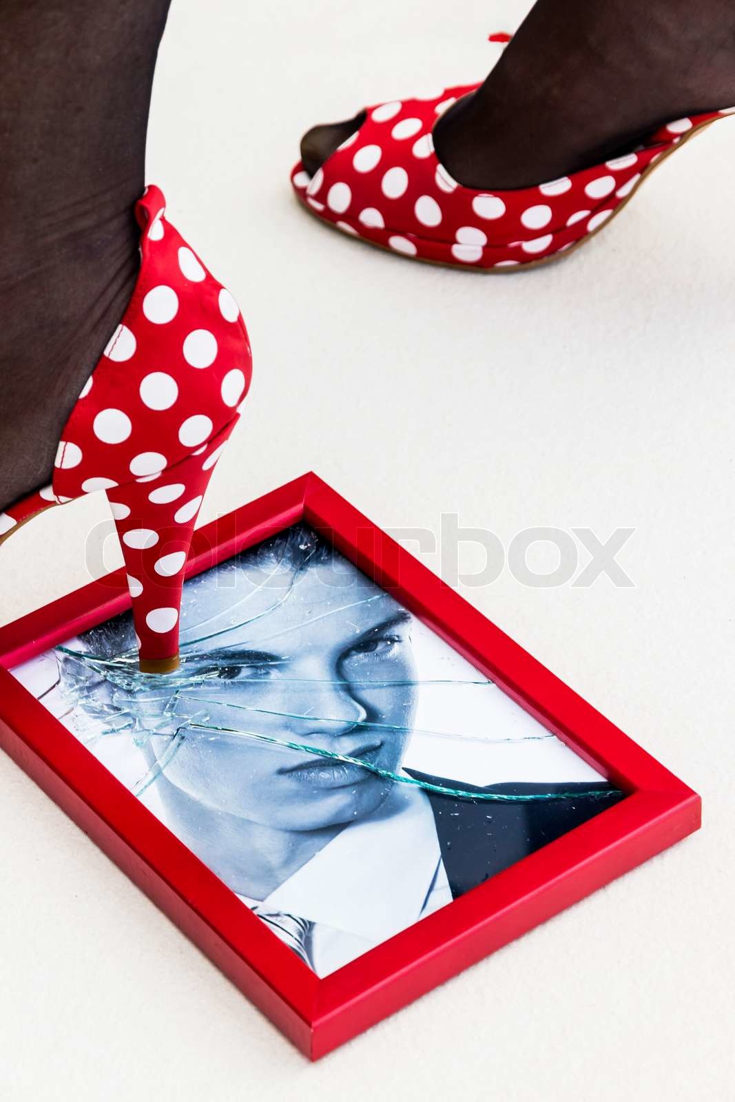 picture frames and high heels | Stock image | Colourbox