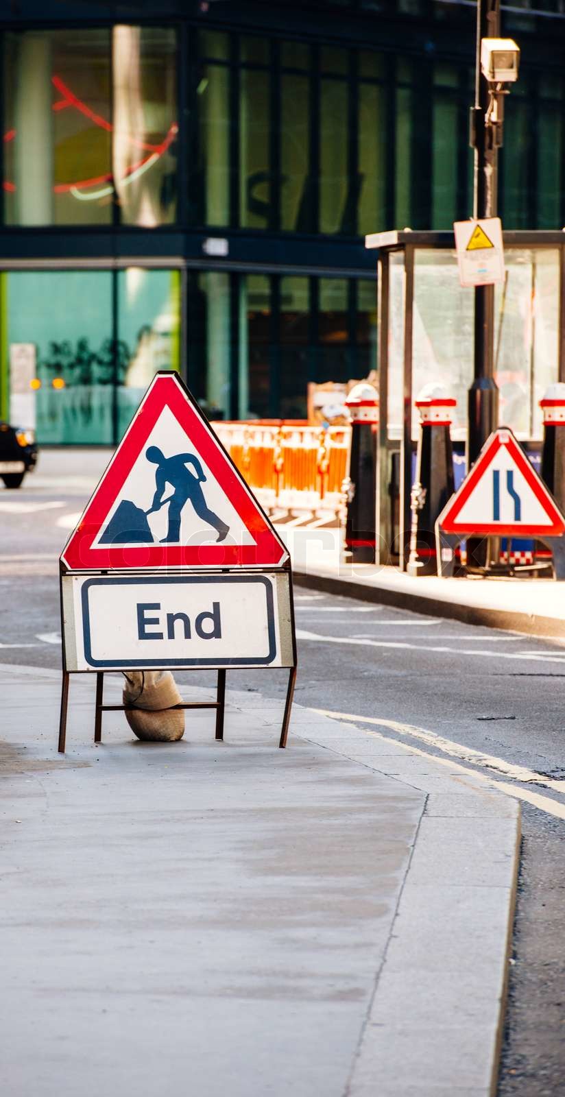 Road End sign | Stock image | Colourbox