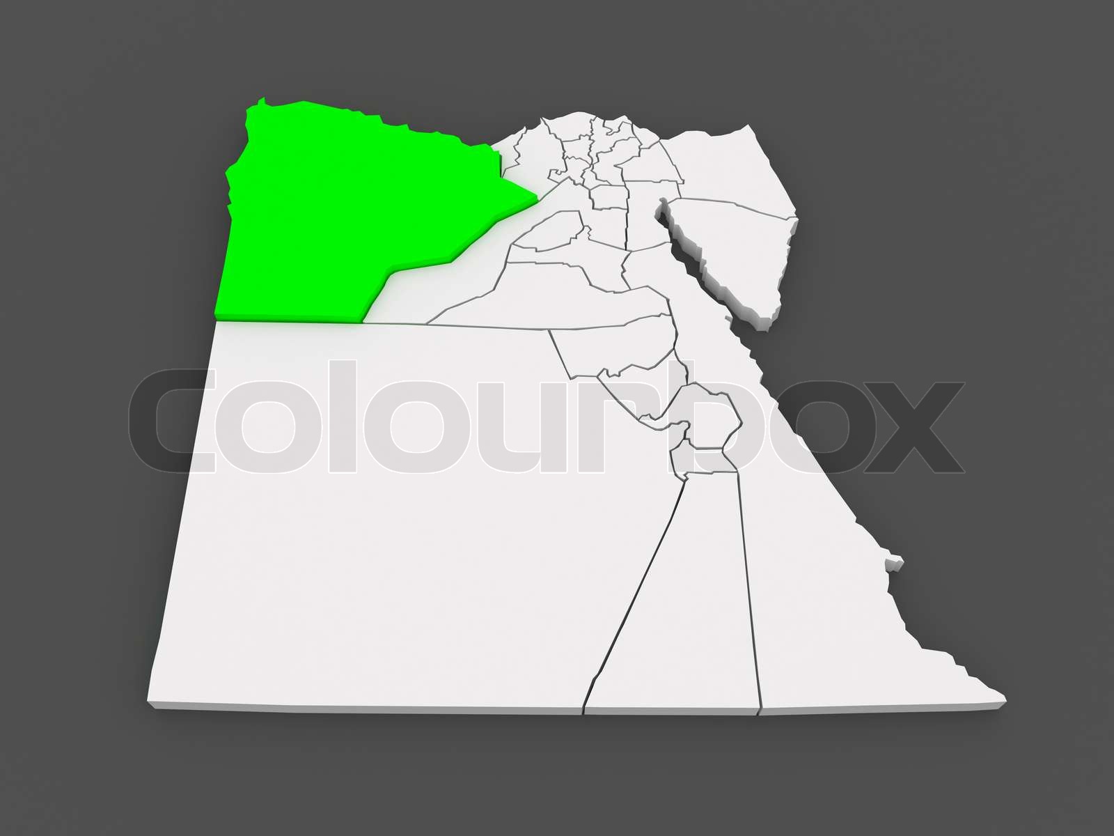 Map of Matruh. Egypt. | Stock image | Colourbox