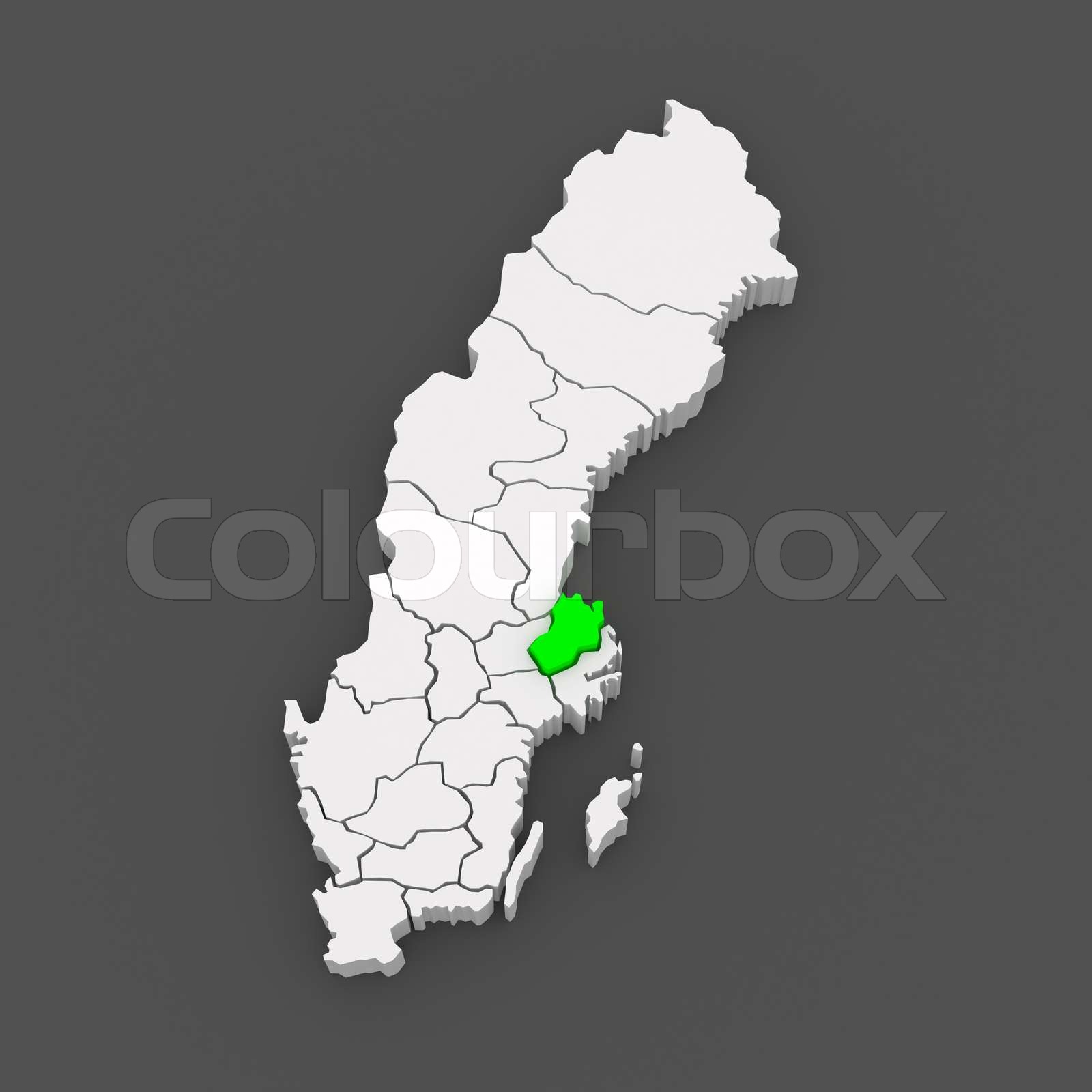 Map of Uppsala. Sweden. | Stock image | Colourbox