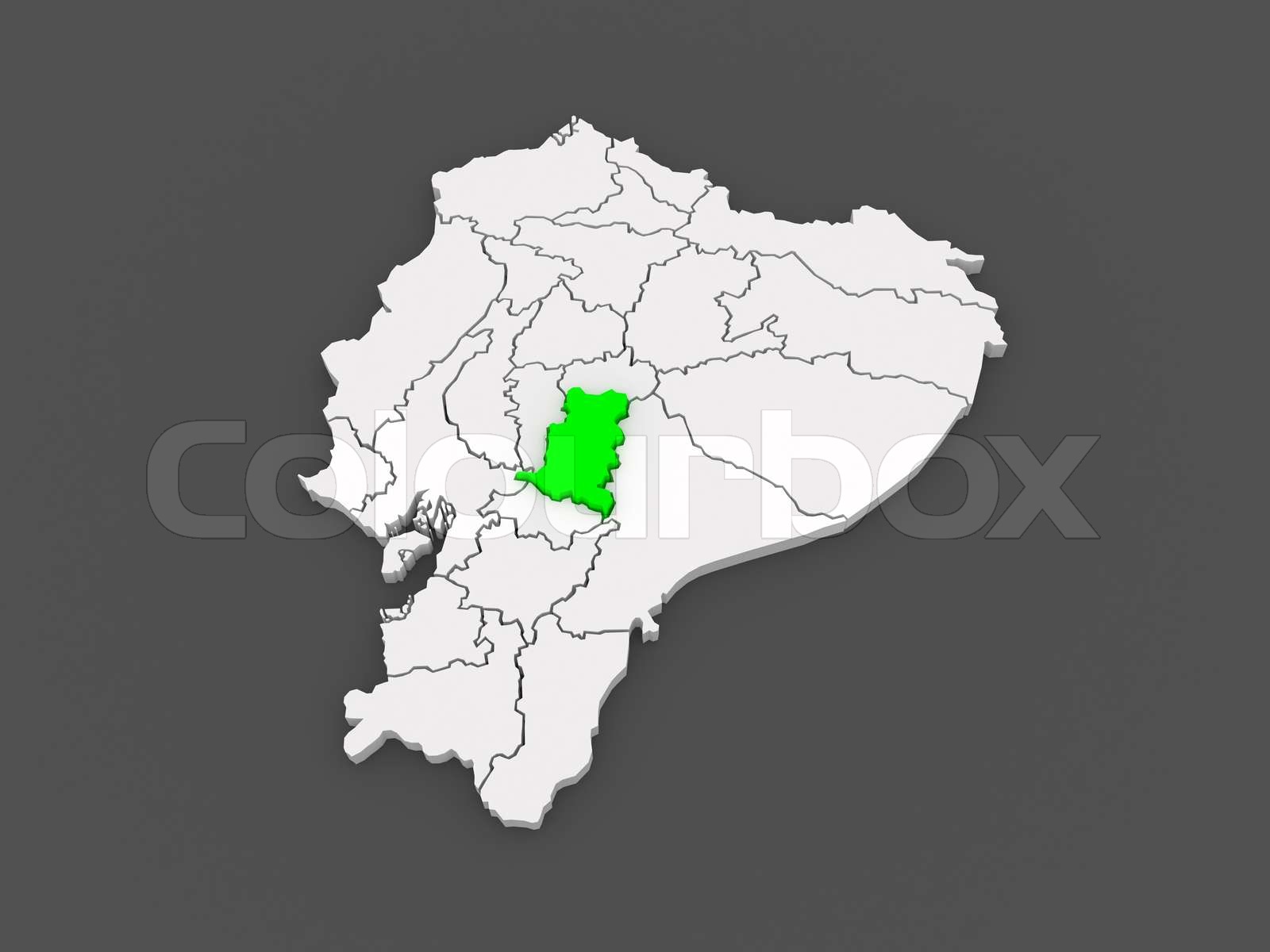 Map of Chimborazo. Ecuador. | Stock image | Colourbox