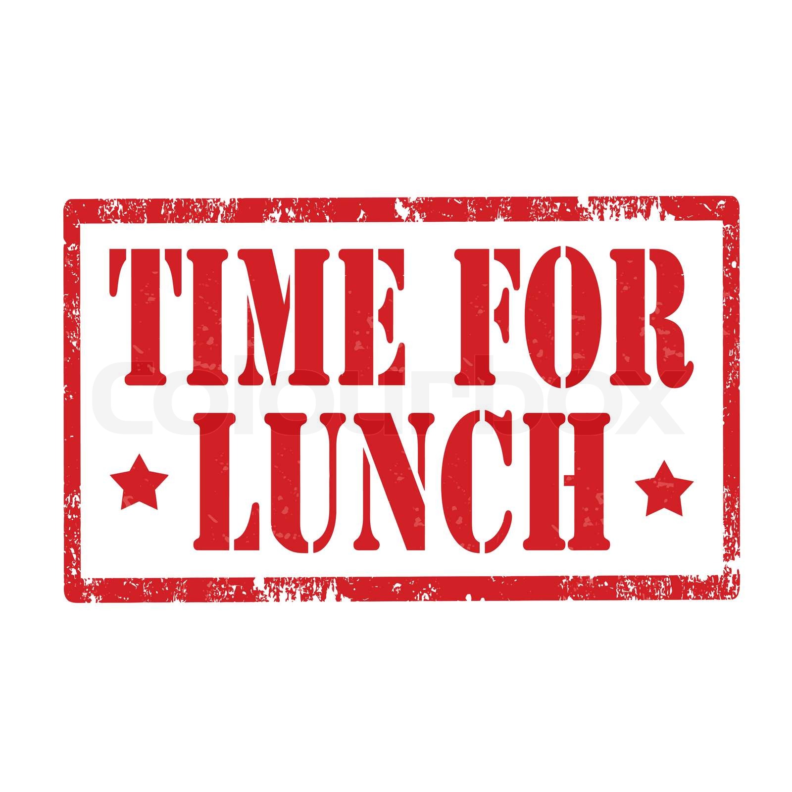 Time For Lunch-stamp | Stock vector | Colourbox