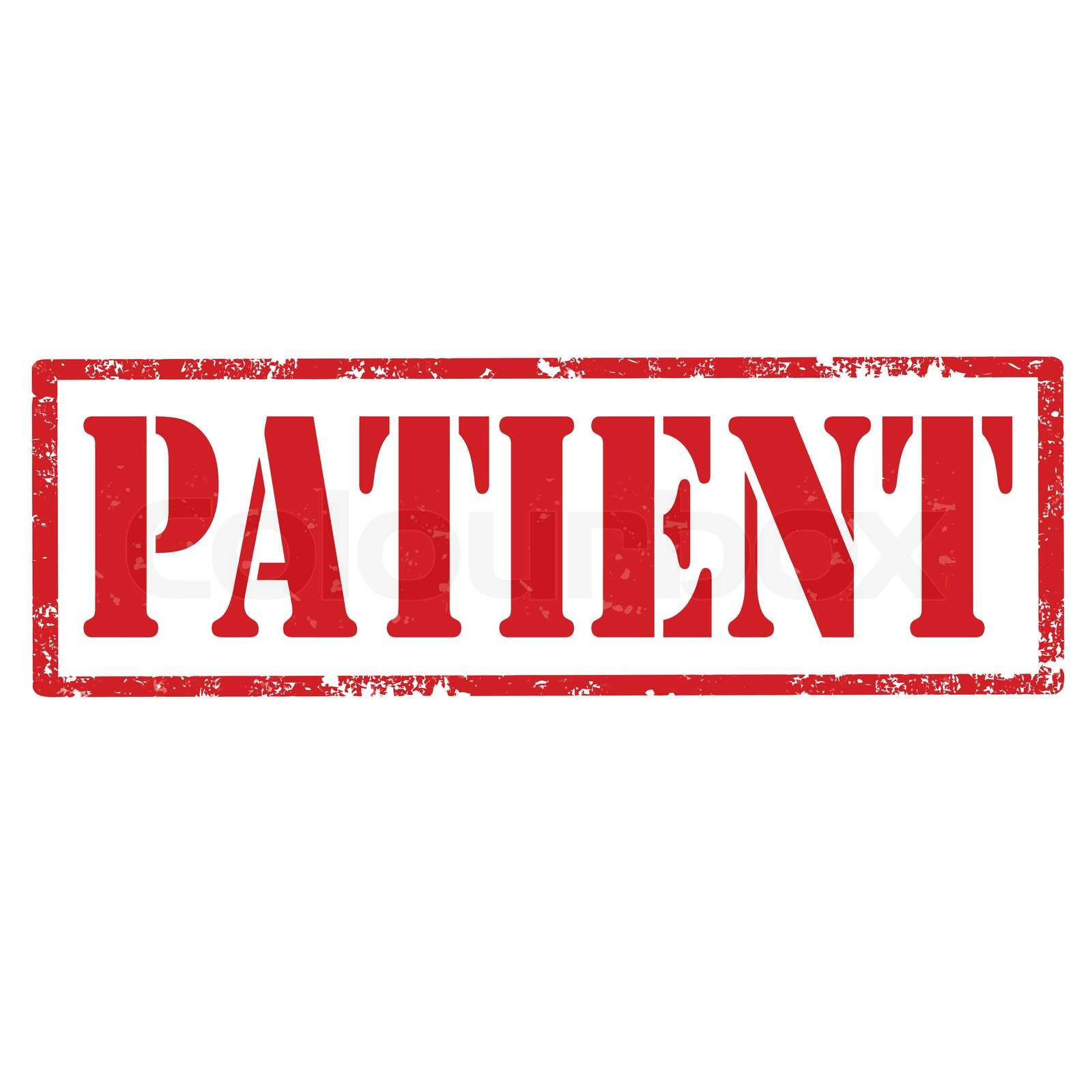 Patient-stamp | Stock vector | Colourbox