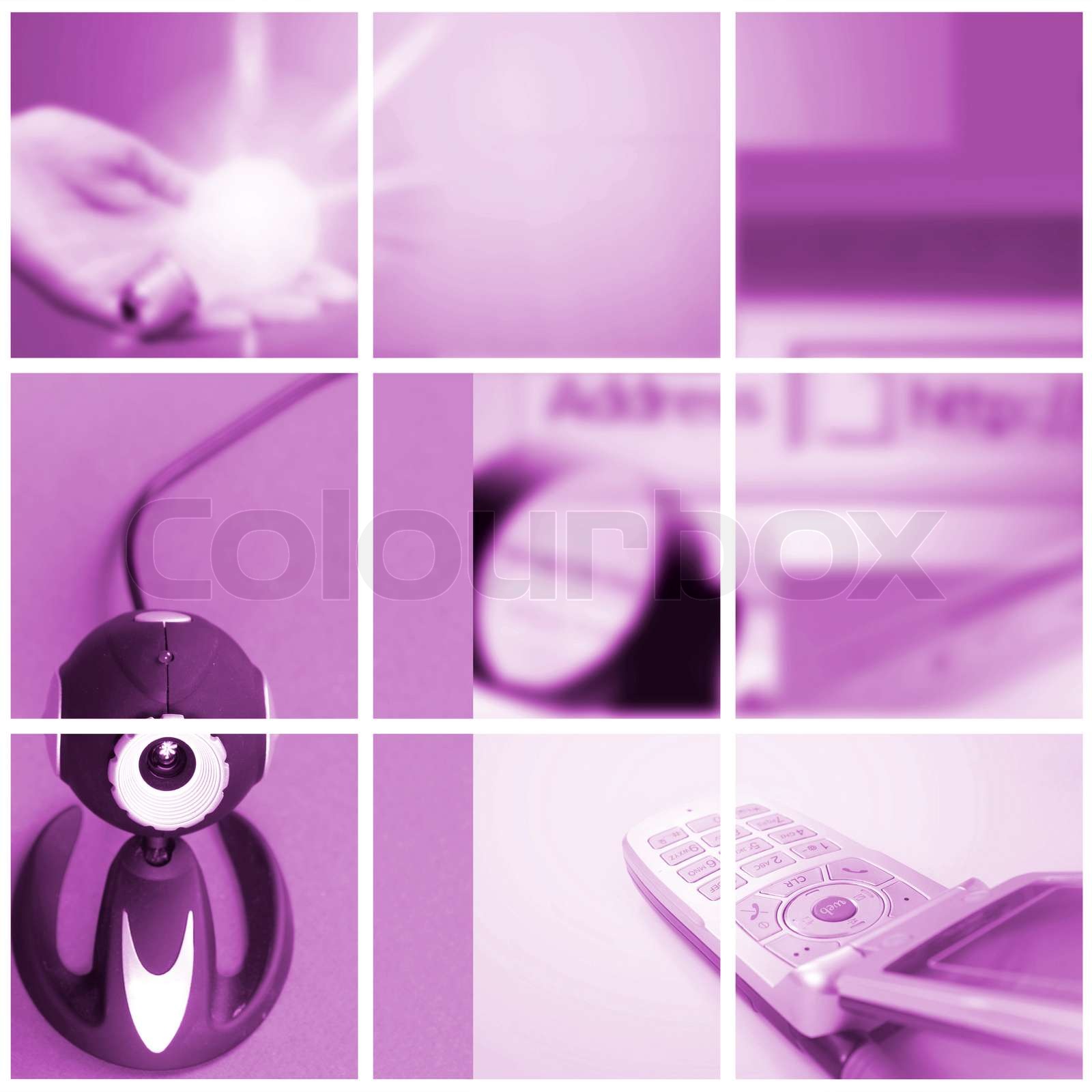 Colorful communication collage. | Stock image | Colourbox