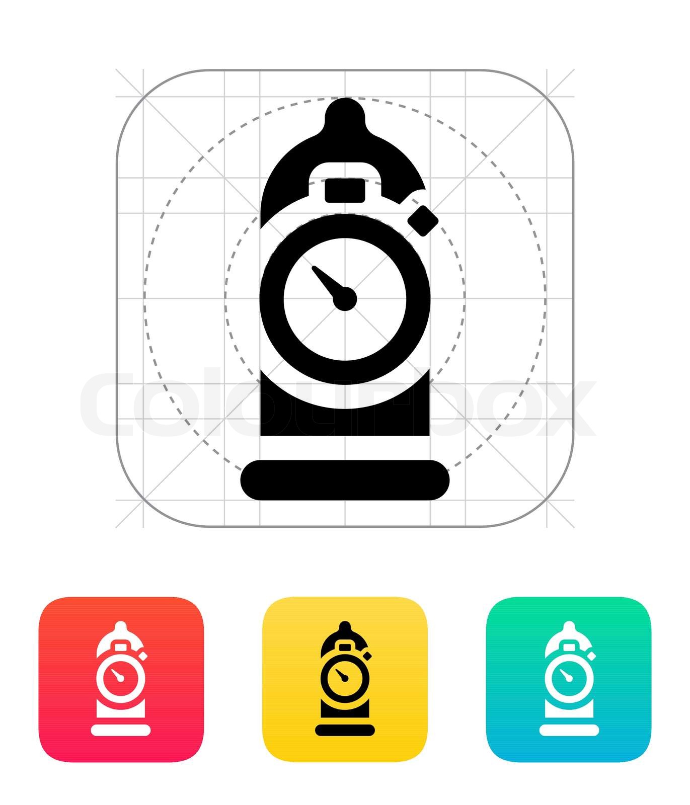 Kondom Mit Sex Timer Symbol Stock Vektor Colourbox