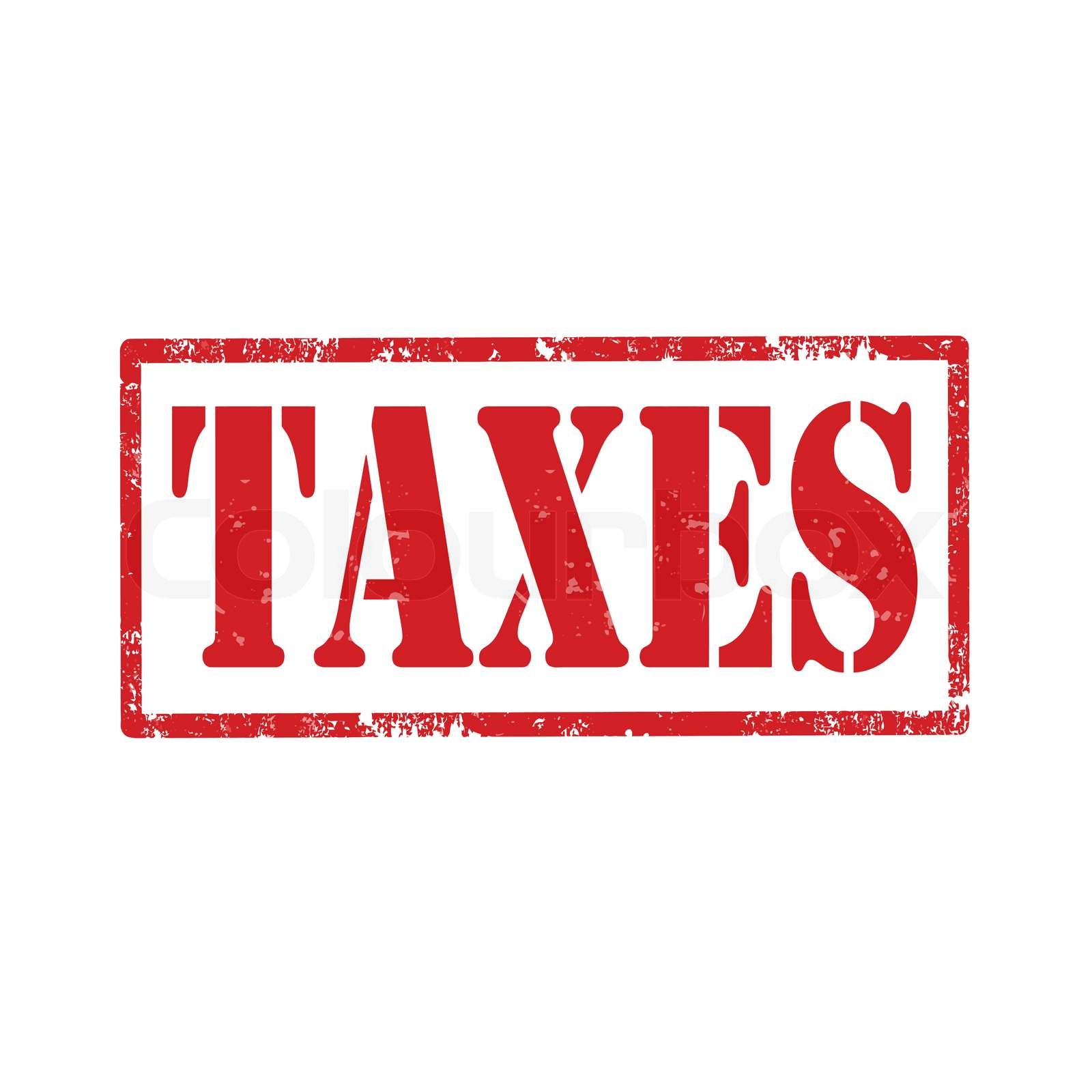 Taxes-stamp | Stock vector | Colourbox